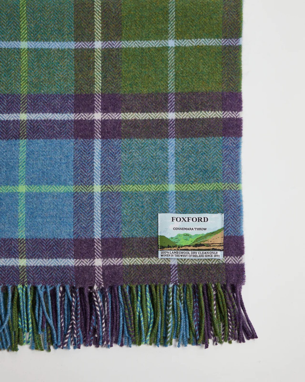 Connemara Lambswool Throw, Foxford Ireland Wulflund