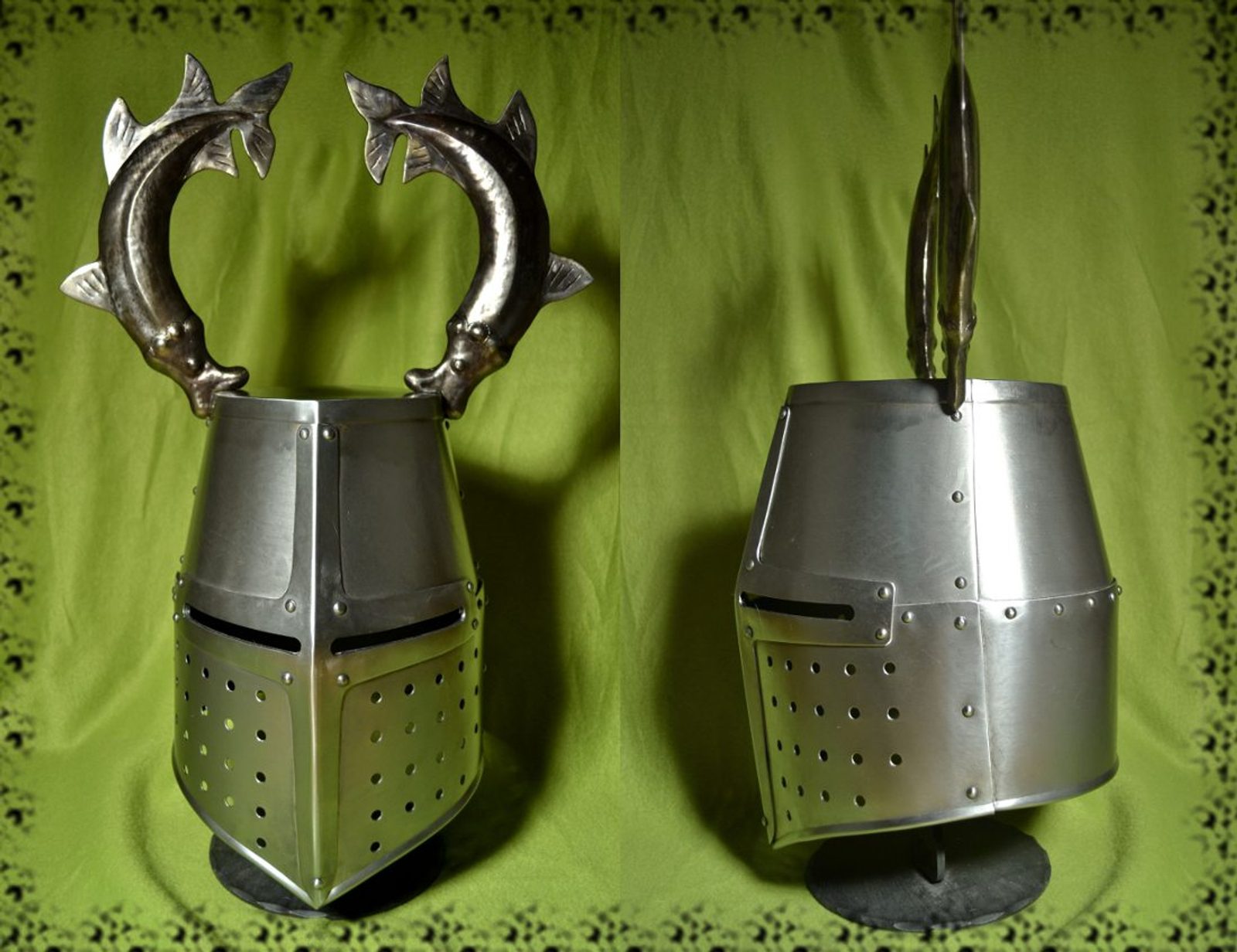 Tournament Helmet with Fishes Wulflund