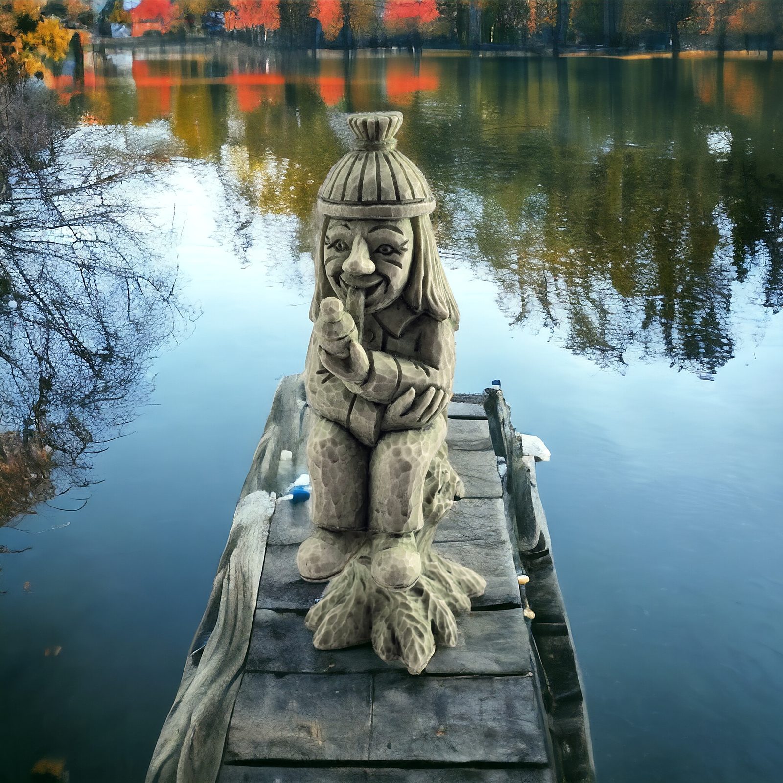 VODNIK, - Waterman figure of Slavic water beast Wulflund