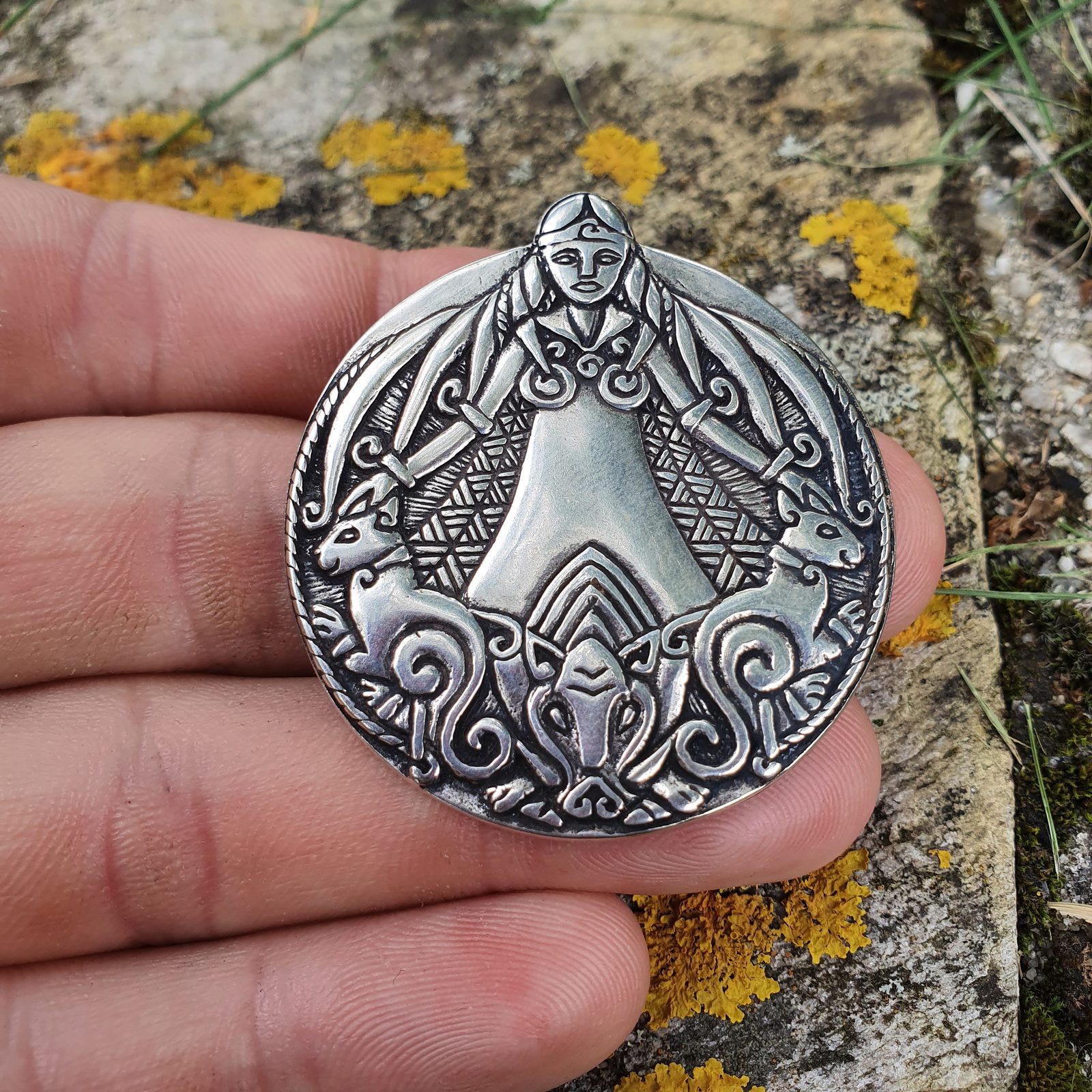 FREYA Viking Pendant Silver Wulflund