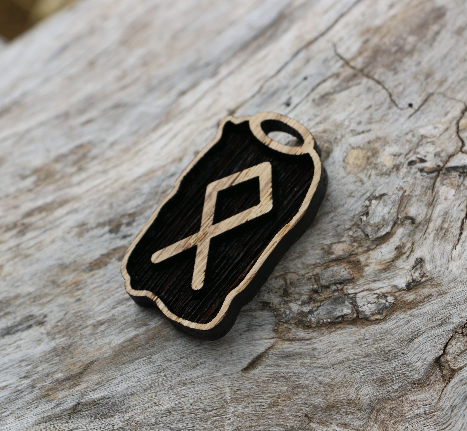 OTHILA, Rune - Futhark, Wood Kadlus rune pendants Jewellery Wulflund