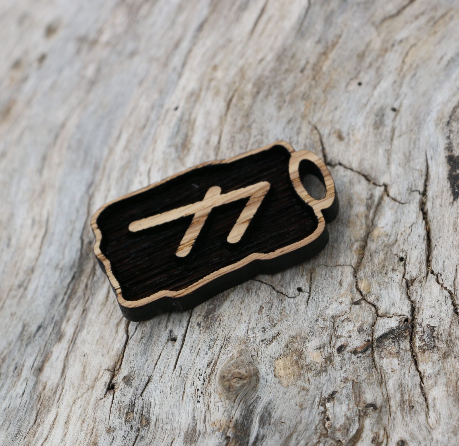 ANSUZ - Rune - Futhark, Wood Wulflund