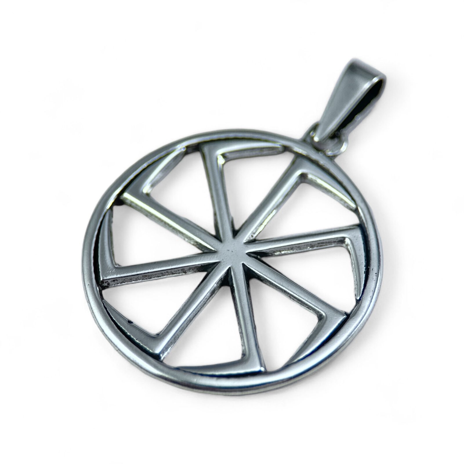 SILVER KOLOVRAT, SLAVIC SUN WHEEL KOLOWRAT SLAWA Wulflund
