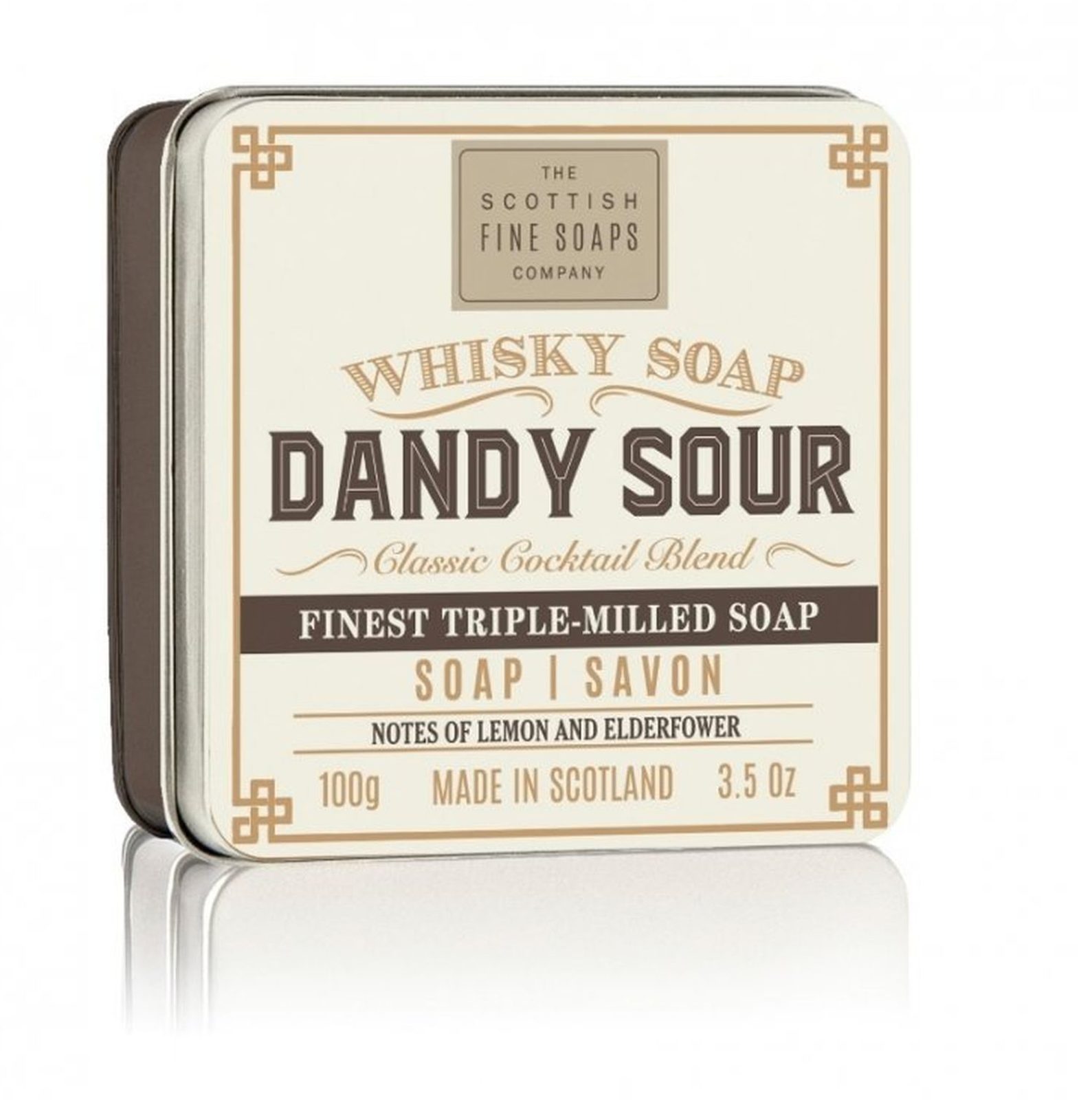 Dandy Sour Scottish Soap in a Tin Wulflund