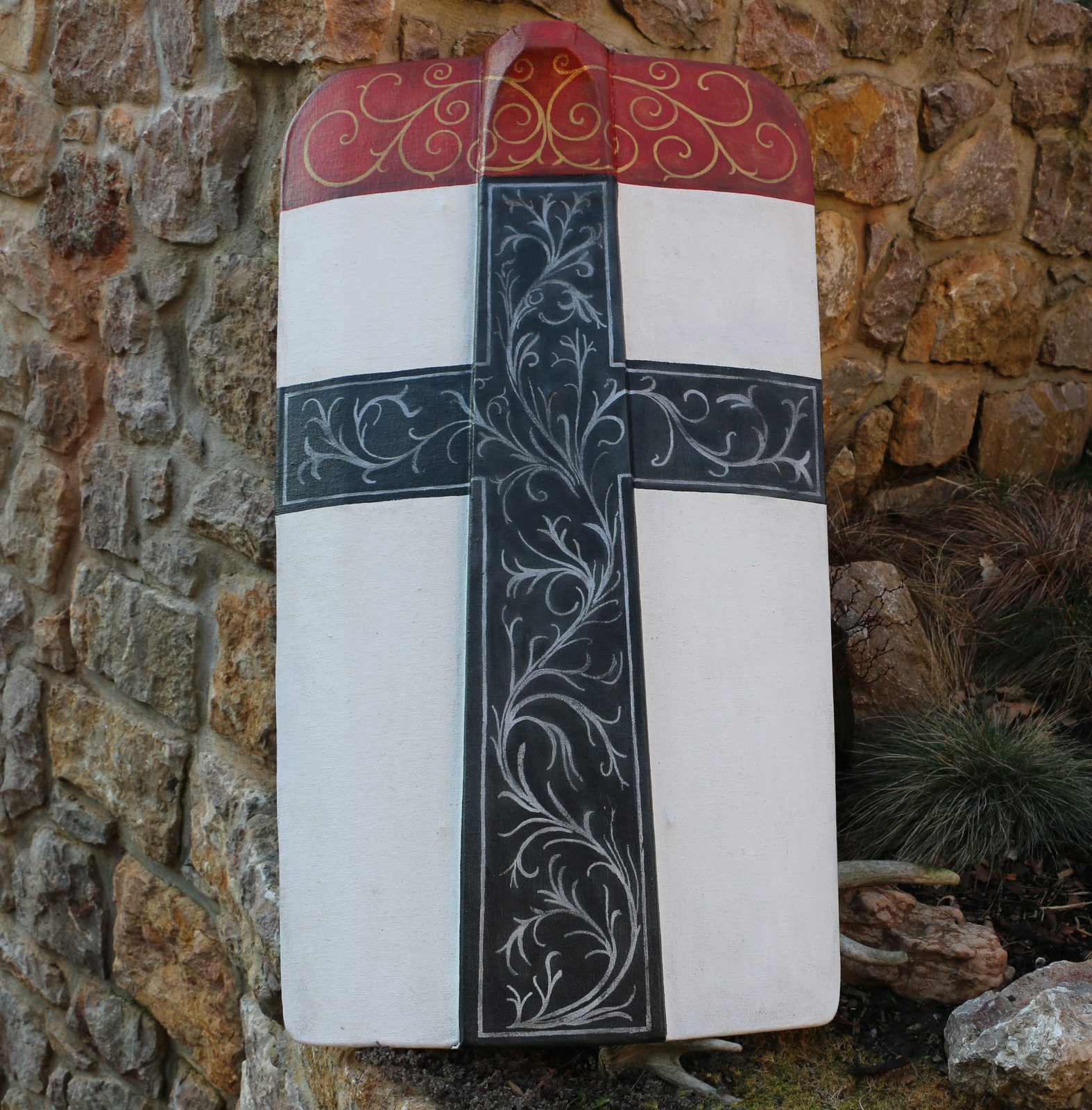 MEDIEVAL PAVISE SHIELD, hand painted wooden shield - Konstanz ...