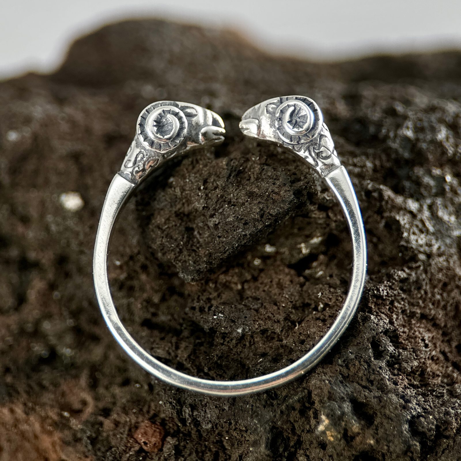 ARIES - RING, Ancient Rome, III century, silver 925/1000 Wulflund