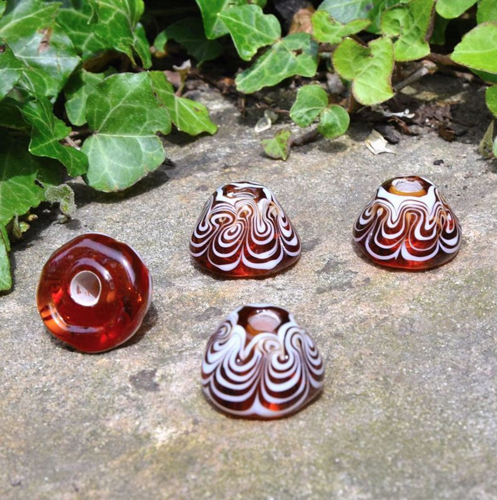 Merovingian glass bead, Replica Historical glass beads Costume ...