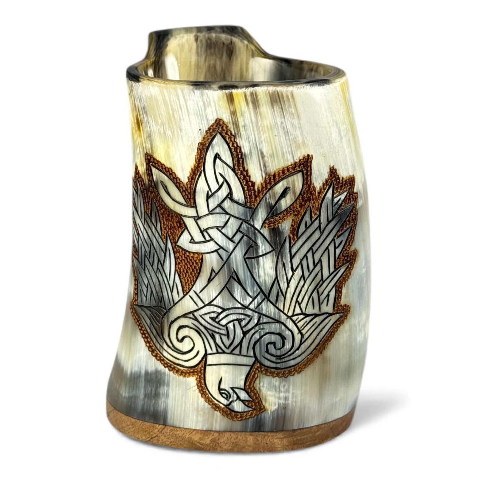 Falcon, Viking horn cup Wulflund