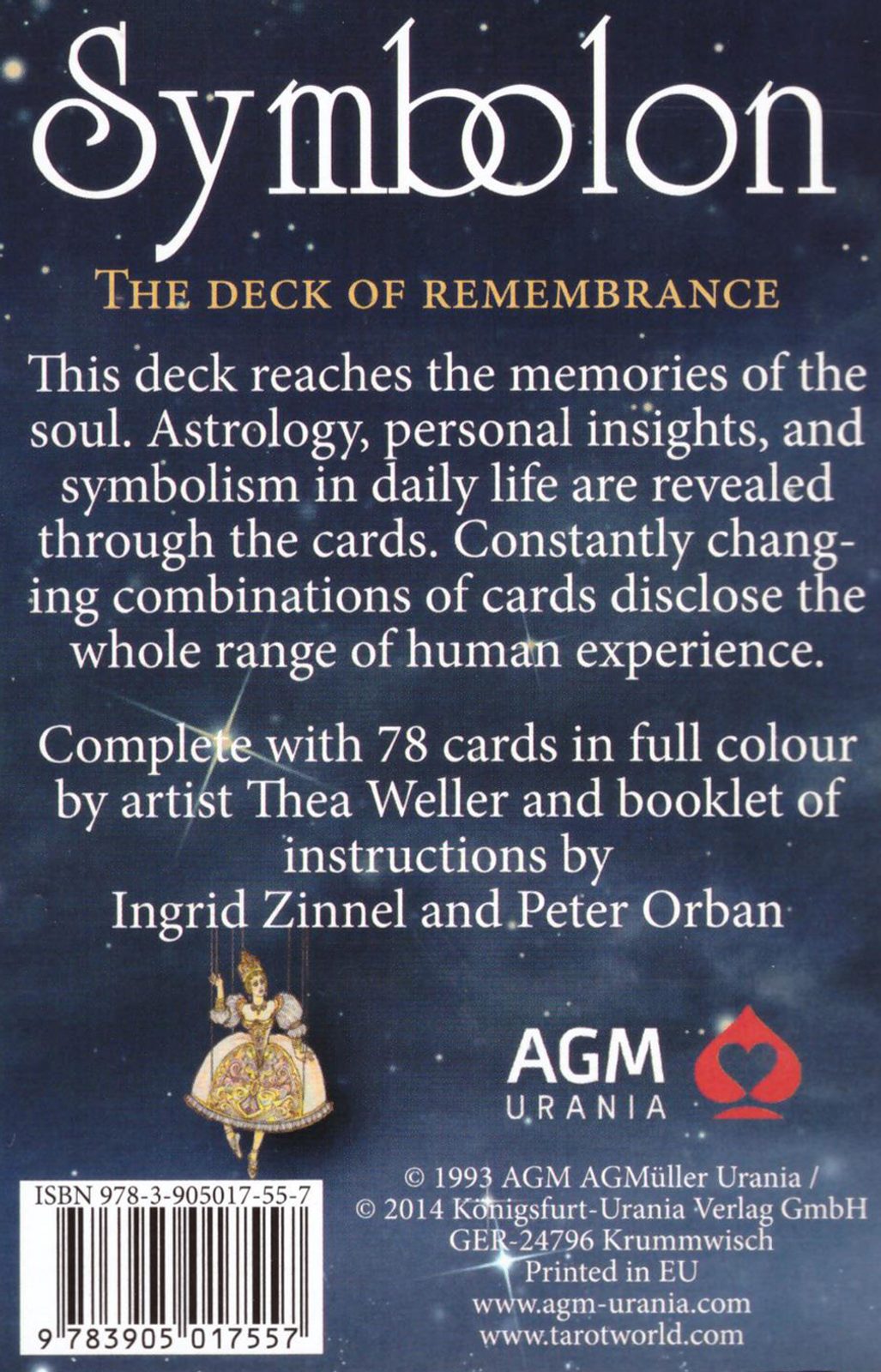 TAROT CARDS, Symbolon GB - The deck of remembrance Wulflund