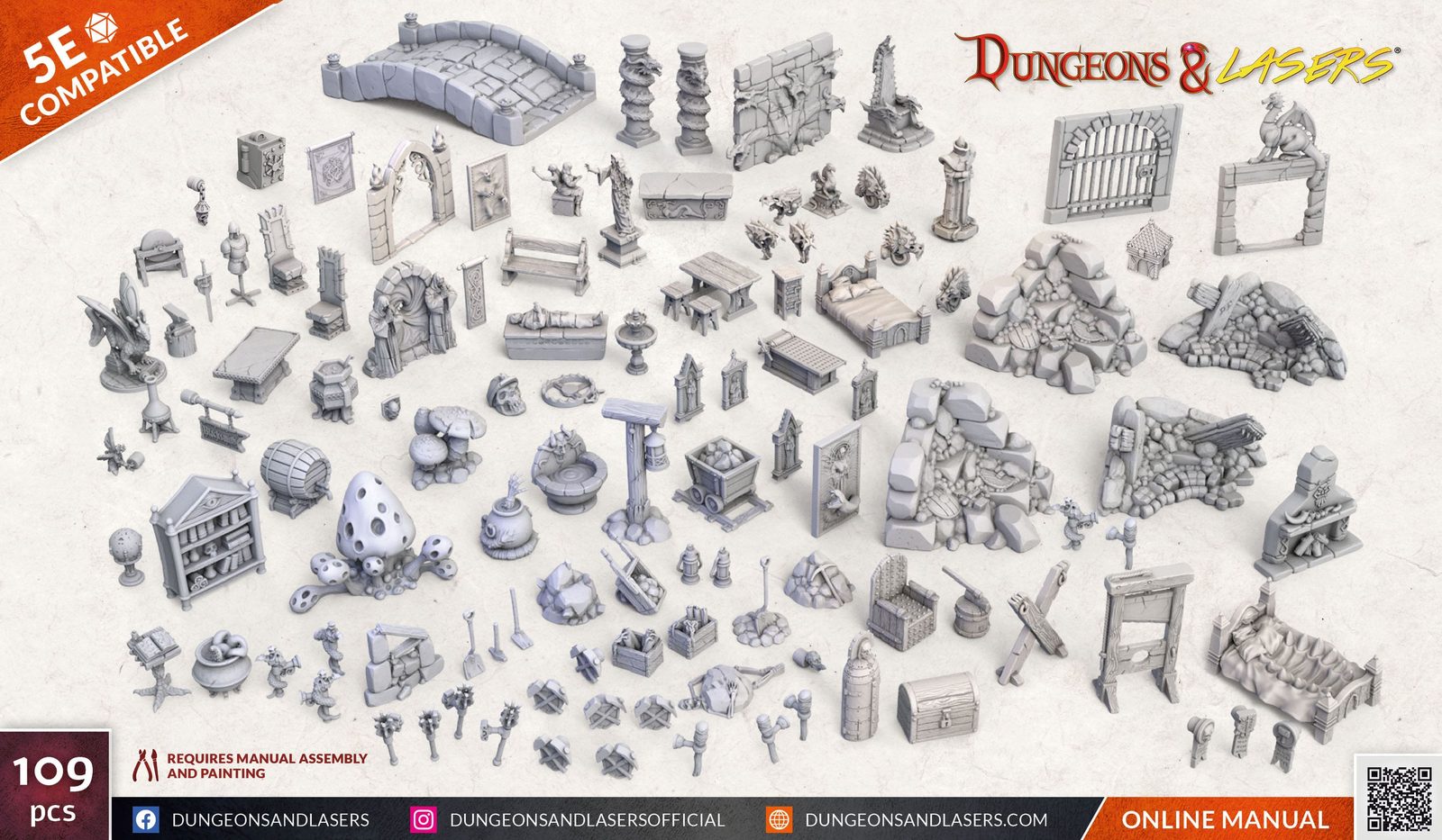 Dungeons & Lasers: Fantasy Props Pack Wulflund
