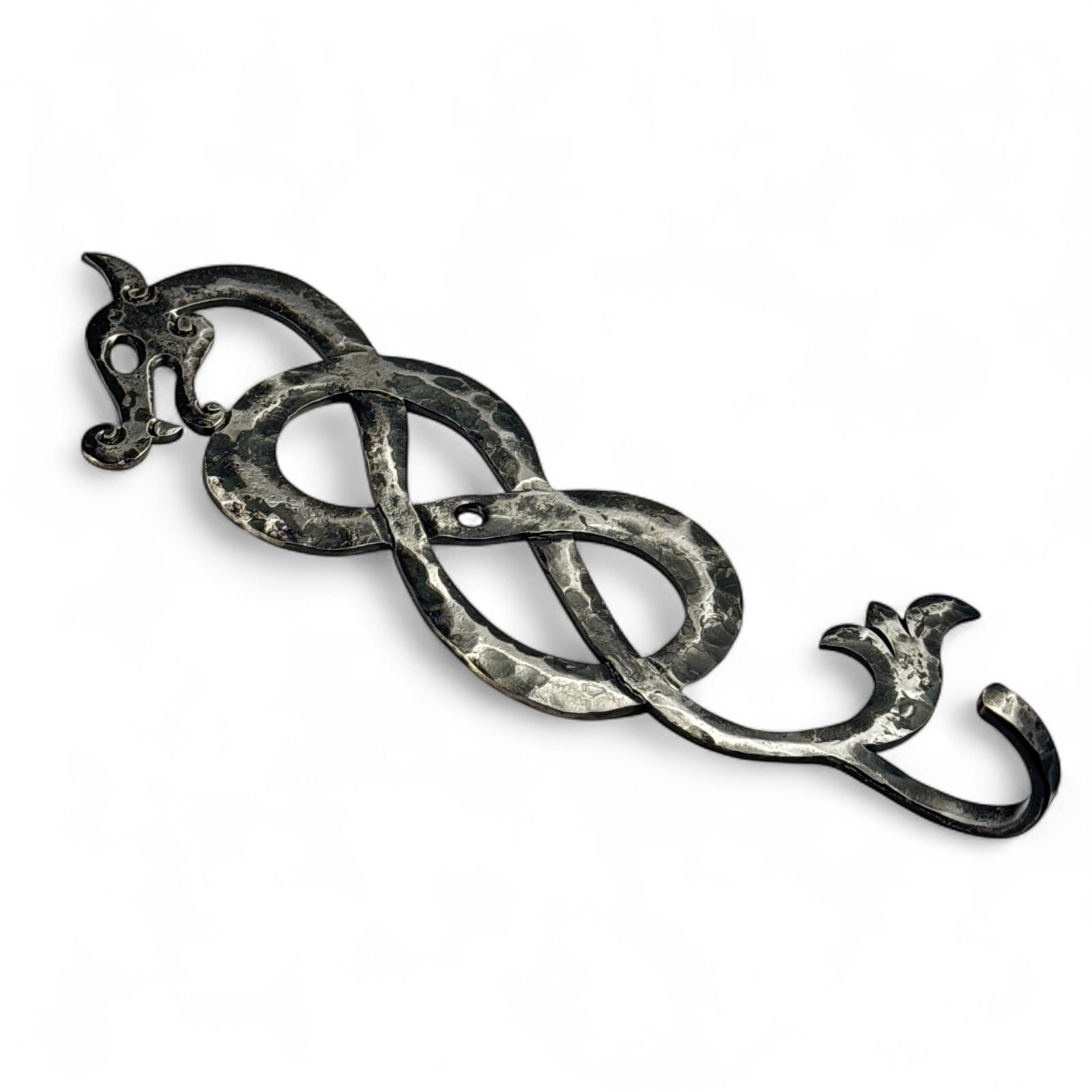 VIKING DRAGON, forged hook / key hook - left Wulflund