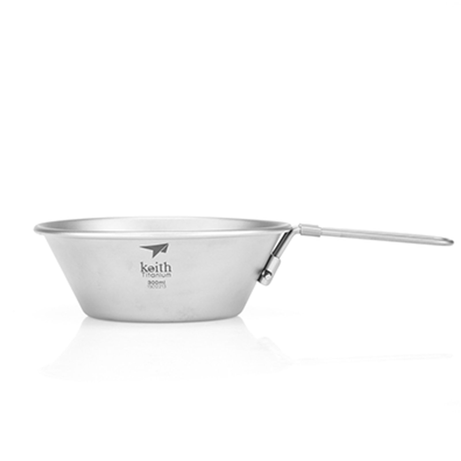 Titanium Bowl with Folding Handle Ti5320 KEITH Wulflund