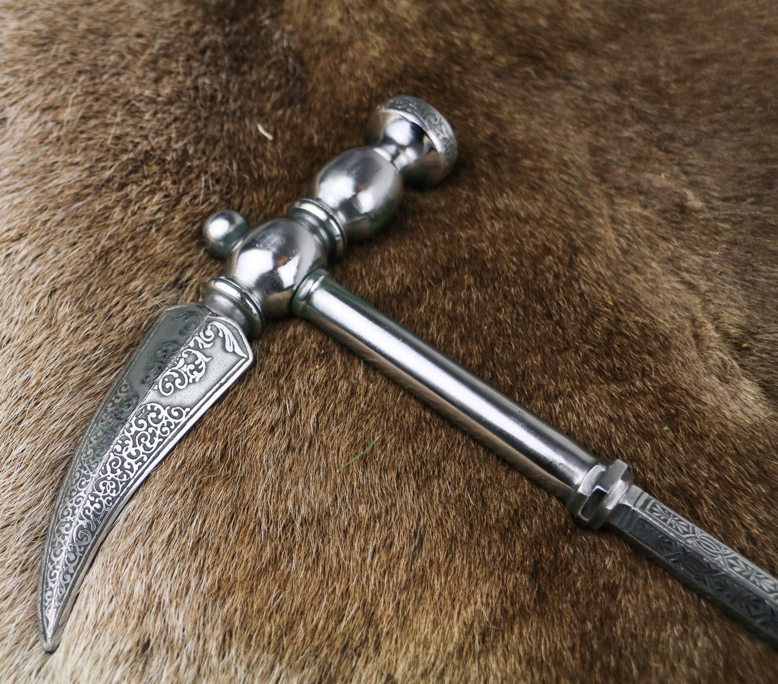 CORVUS, medieval War Hammer Etched Wulflund