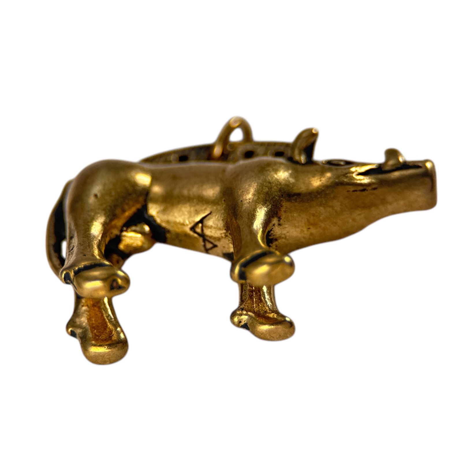 Celtic boar from Bibracte, amulet, bronze Wulflund