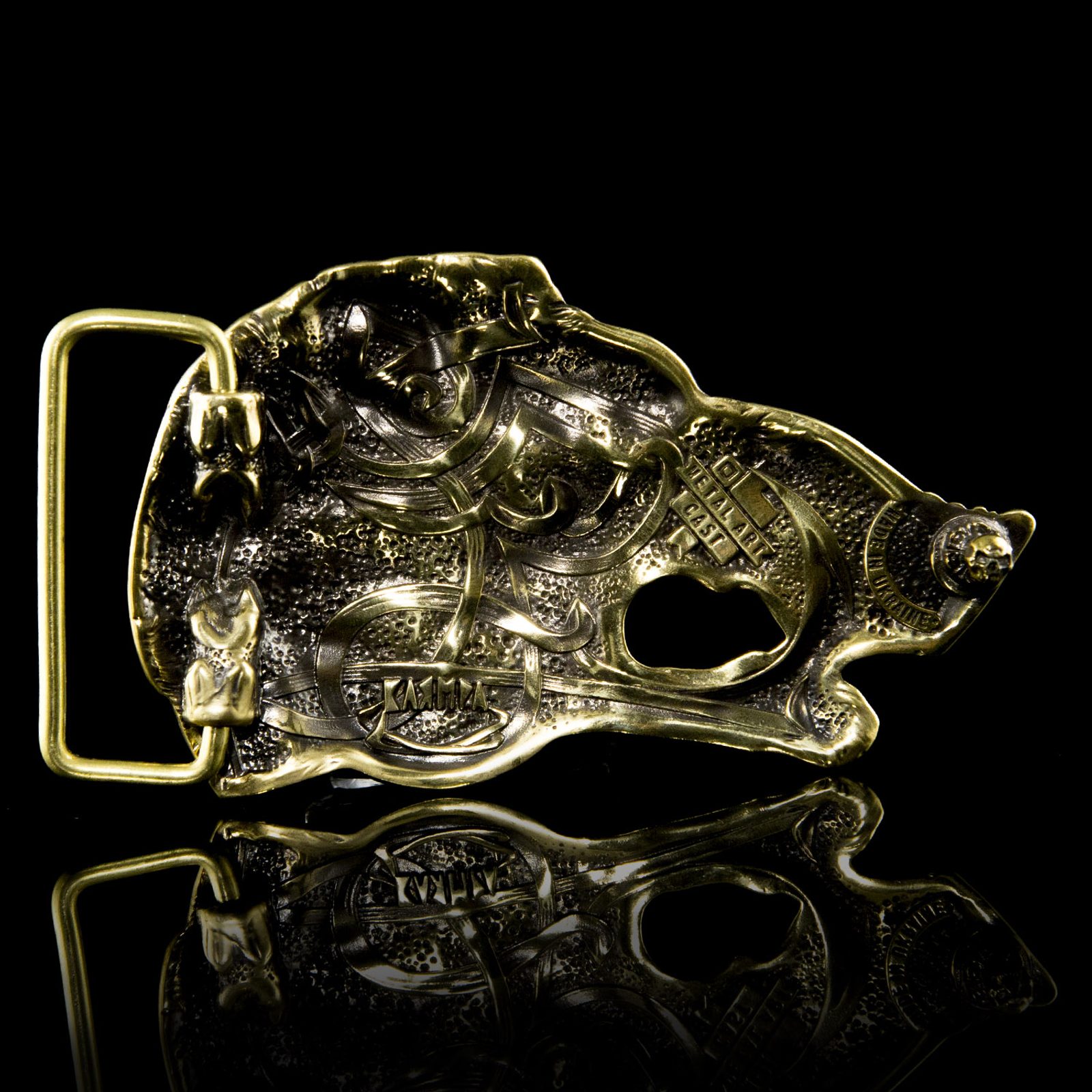 Wild boar, belt buckle, brass Belt buckles and fittings Bag accessories ...