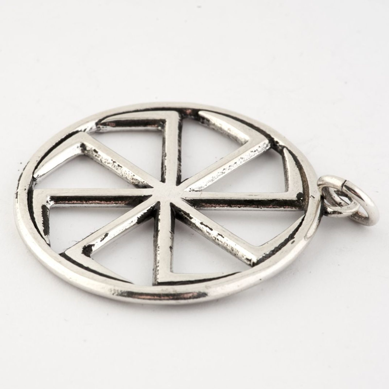 SILVER KOLOVRAT, SLAVIC SUN WHEEL KOLOWRAT SLAWA Wulflund