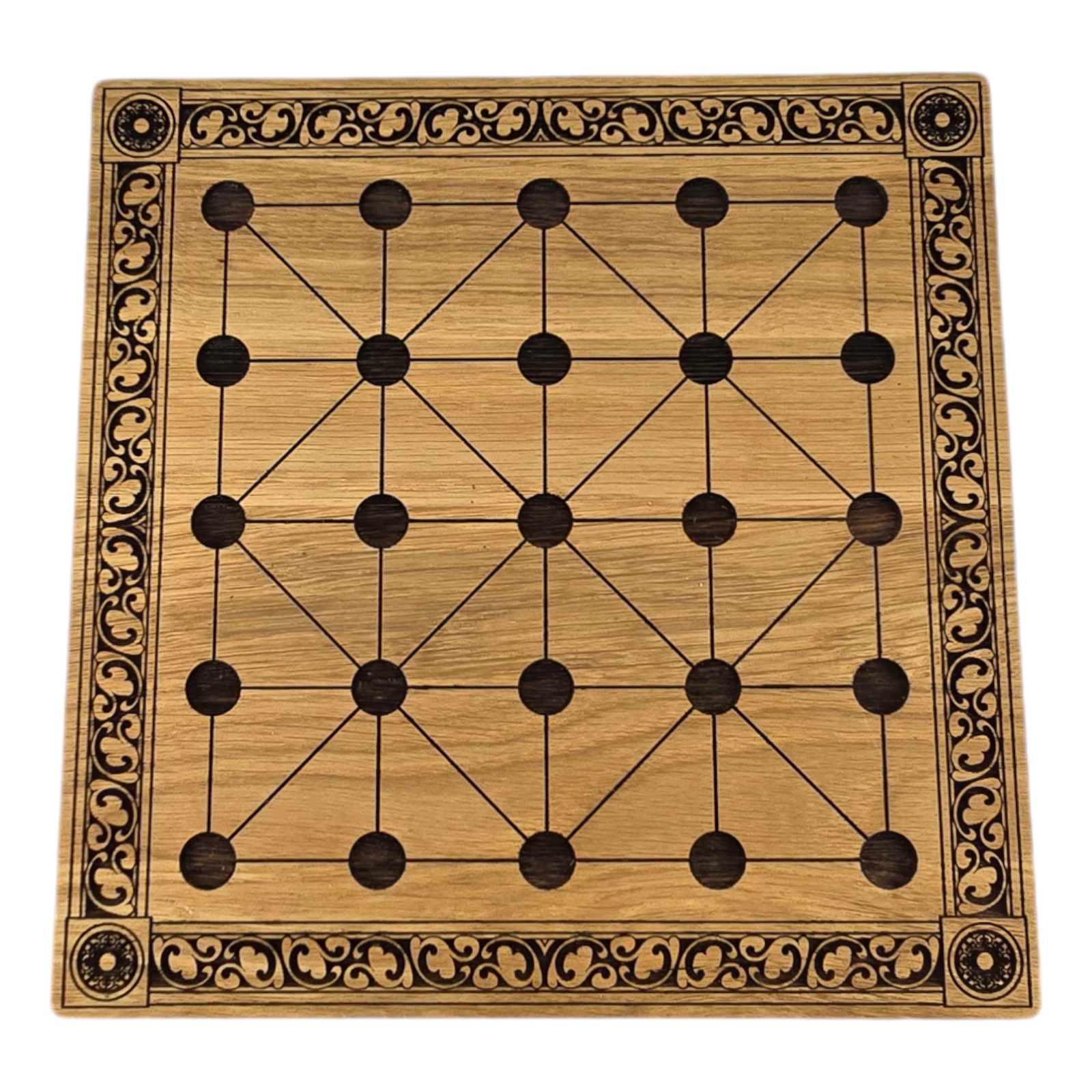 Alquerque, the medieval game of kings - game board and playing stones ...