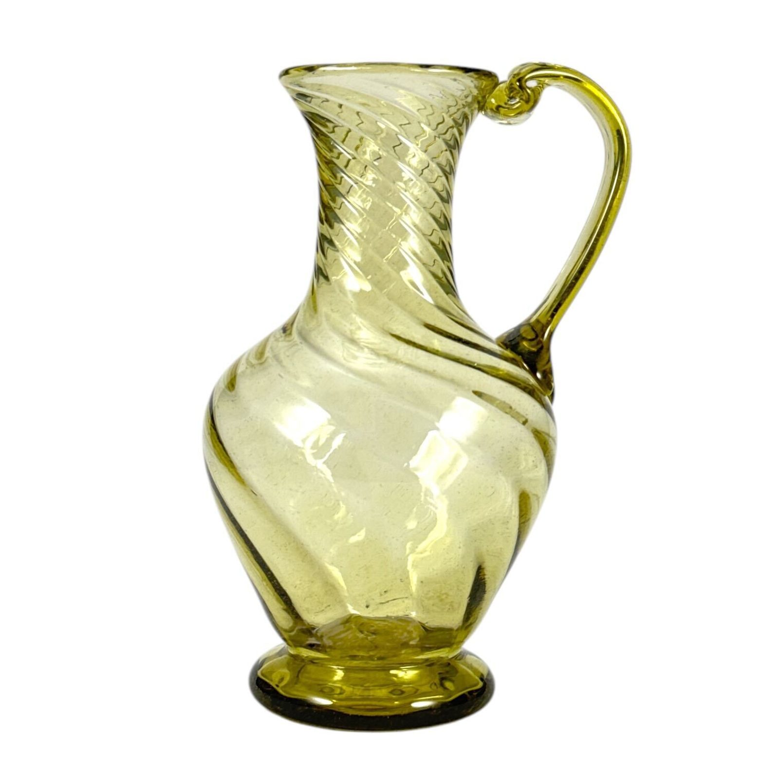 VERONA - jug, medieval green glass Wulflund
