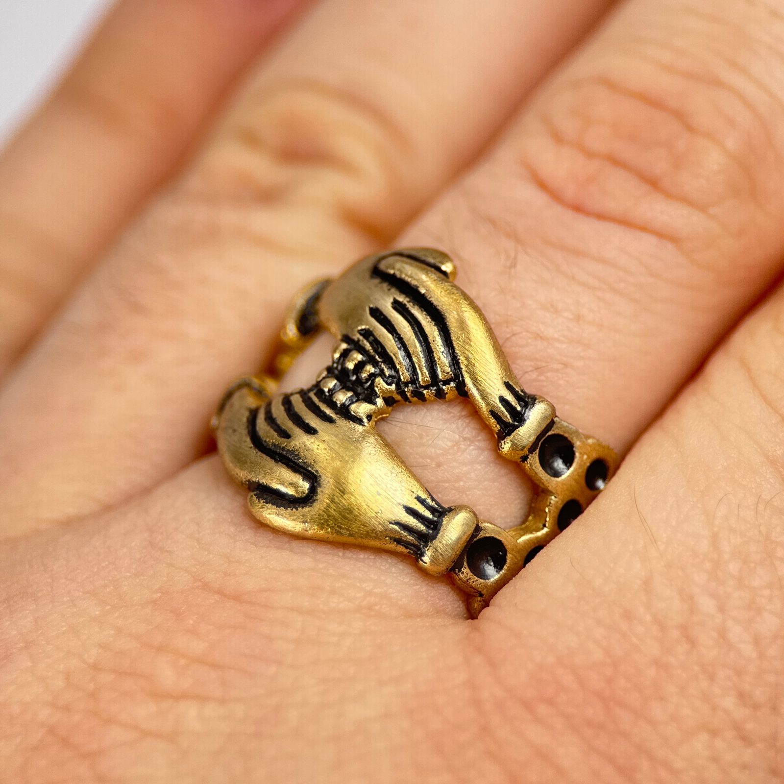 Medieval engagement ring XV: century, bronze Wulflund