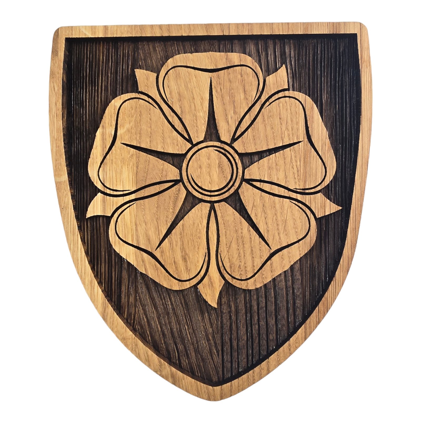 ROSE, medieval coat of arms in shield large Wulflund