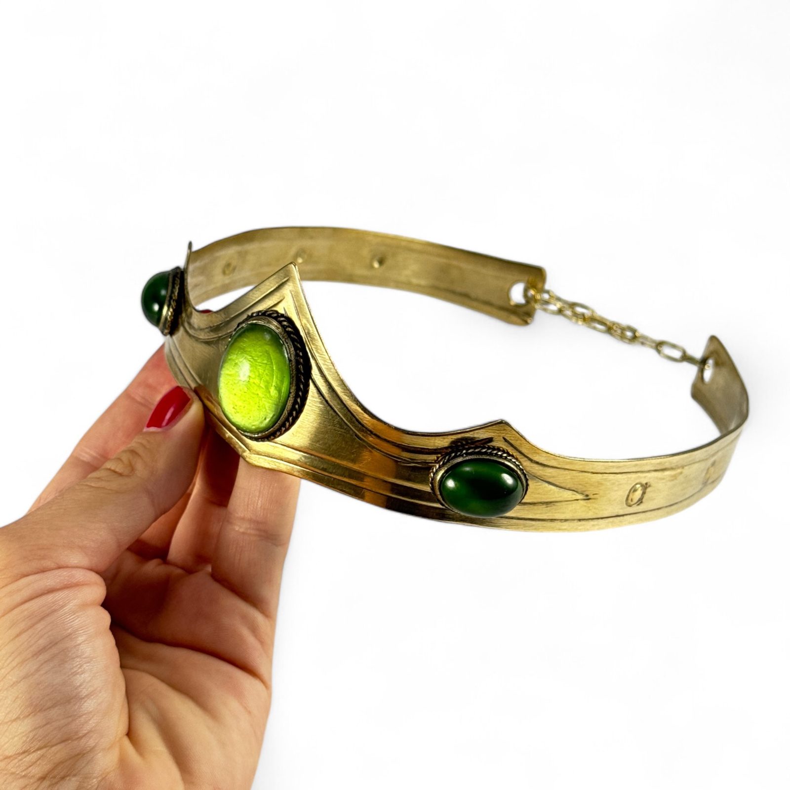 CARDIOLA, medieval crown, green, brass Wulflund