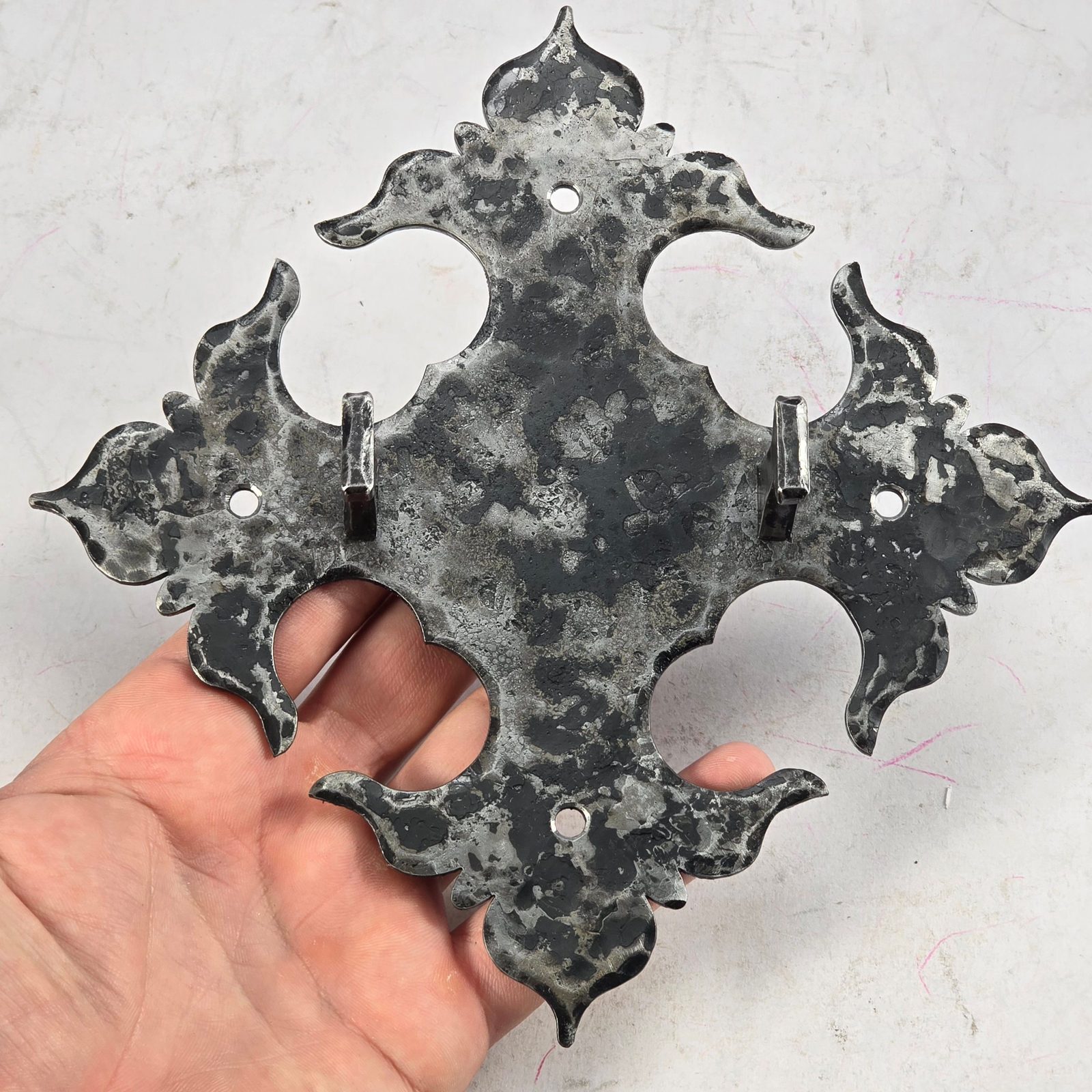 Luxury sword holder for wall, forged Wulflund