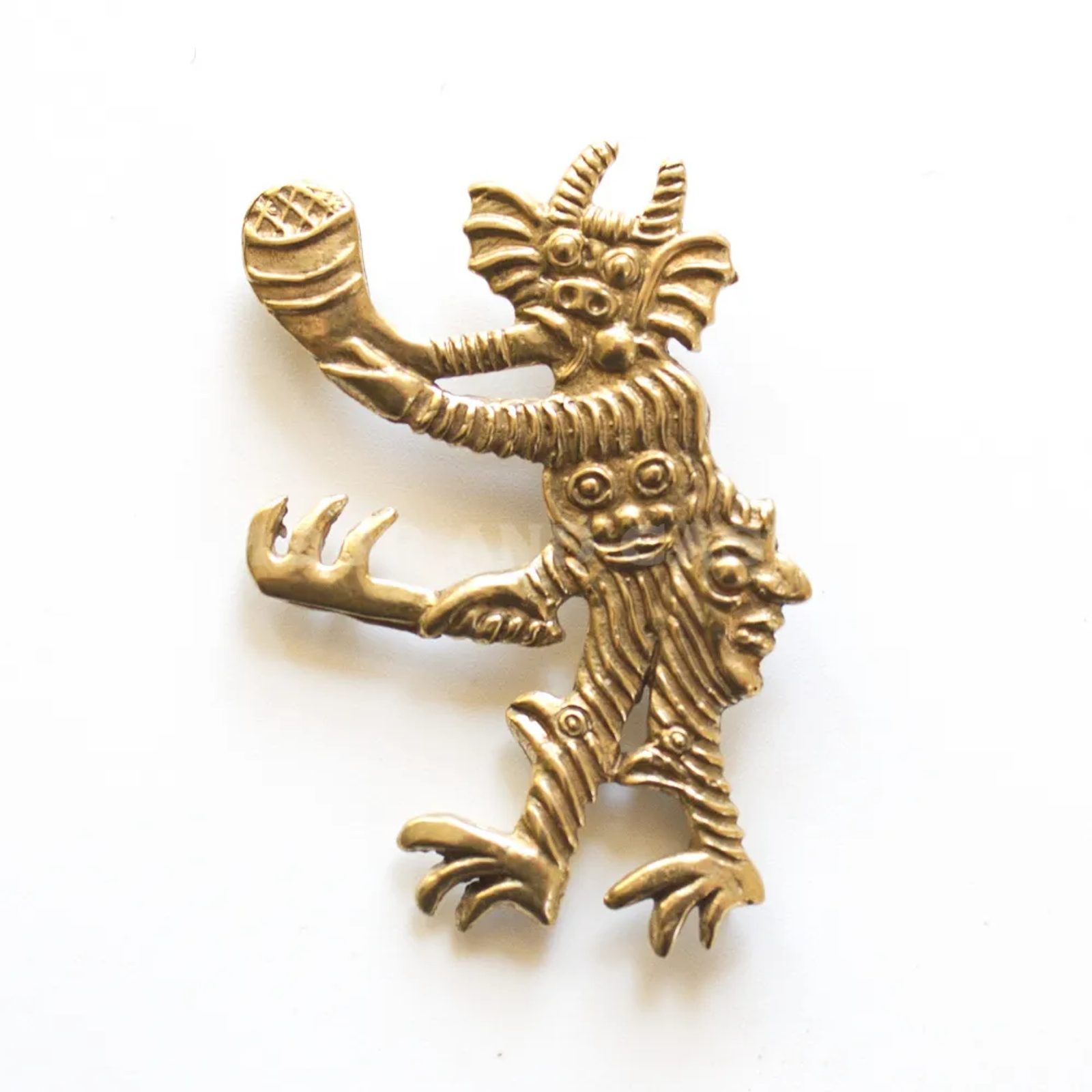 Forest creature, medieval pilgrim badge Wulflund