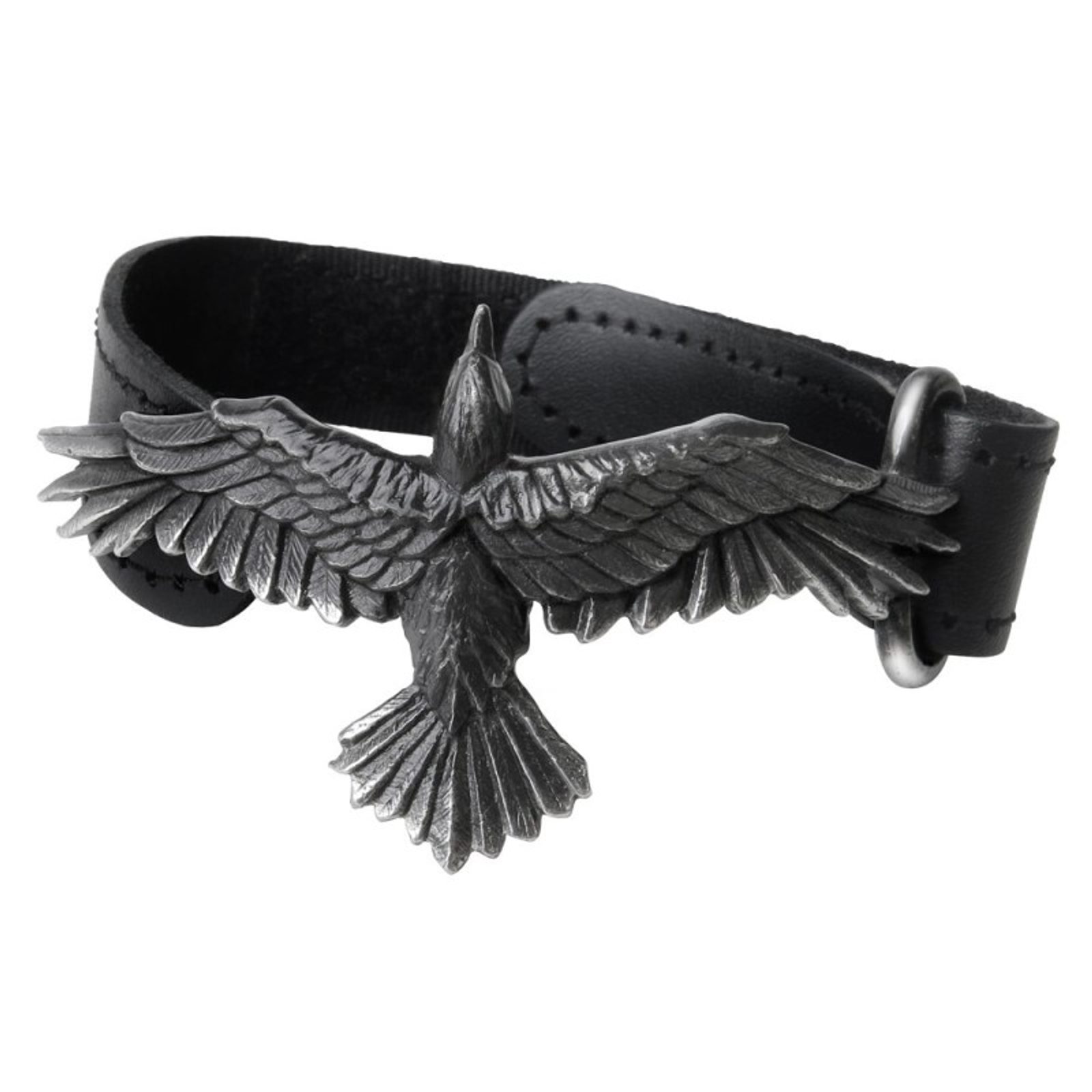 Black Consort, bracelet with crow, Alchemy England Wulflund