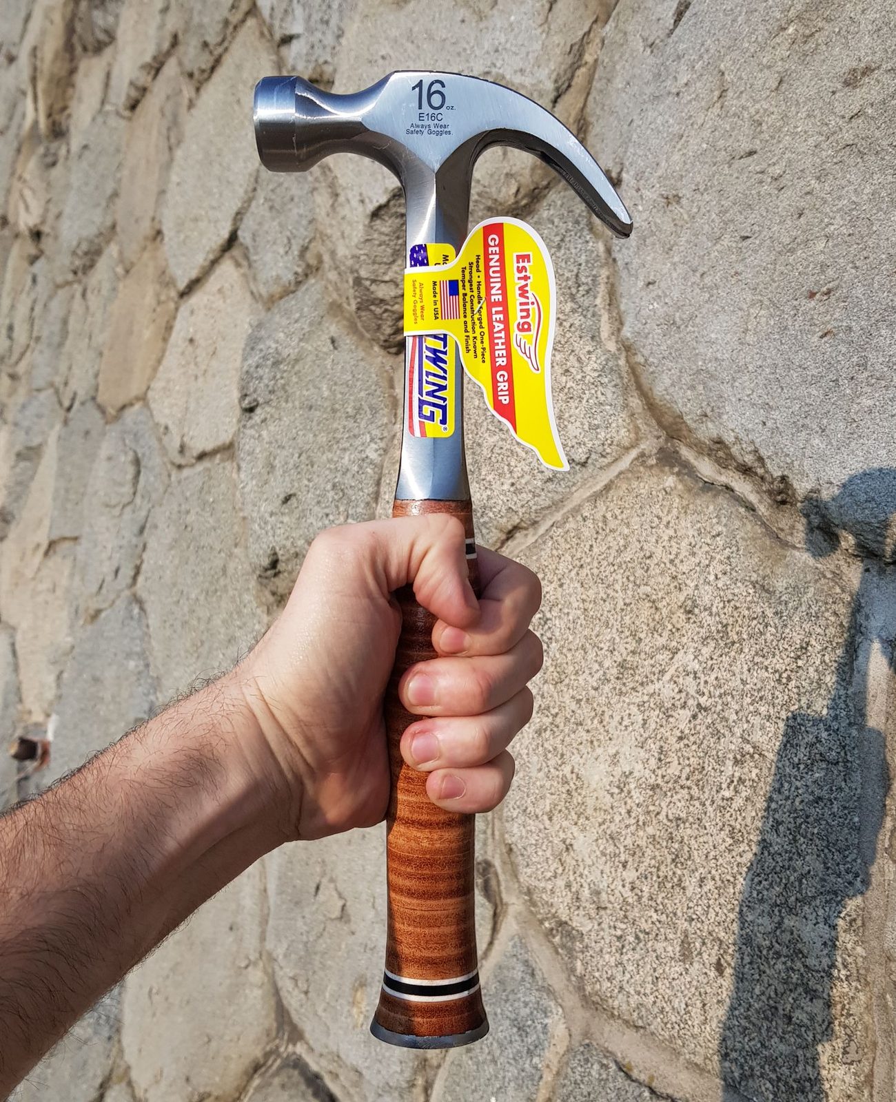 CLAW HAMMER leather grip ESTWING USA Craftsman tools Crafting Camping and crafting Wulflund