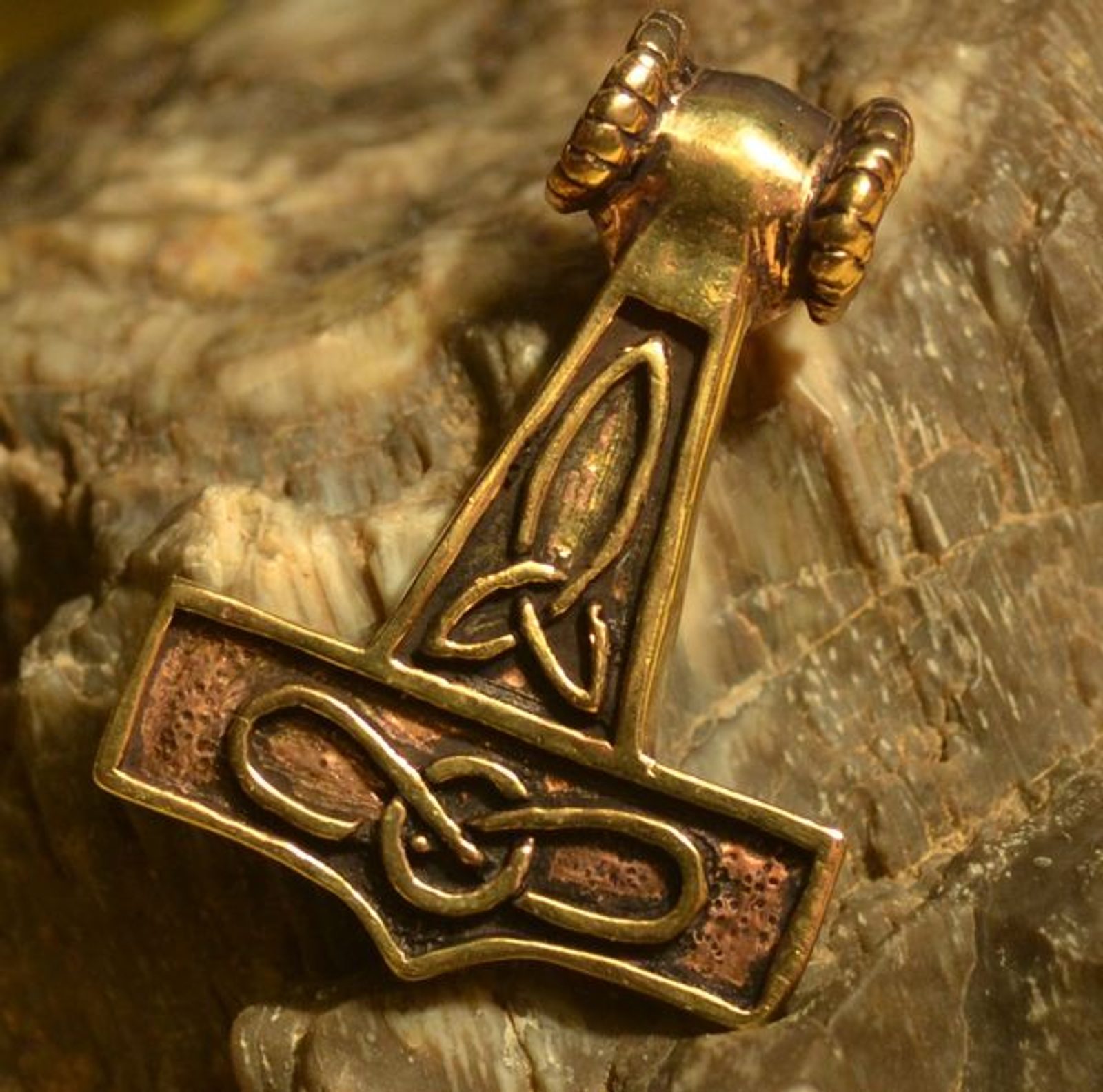 RAM HEAD BRONZE THOR HAMMER Wulflund