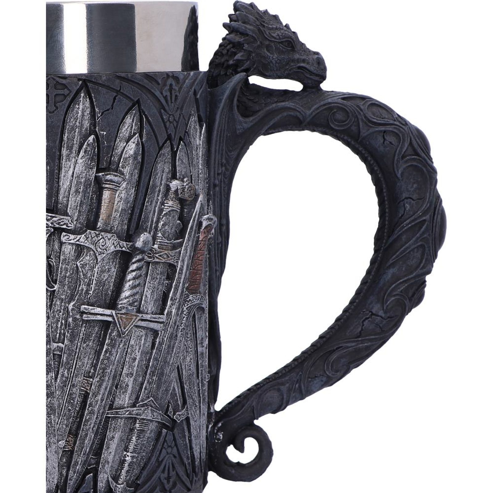 Medieval Sword Dragon Tankard Gothic Fantasy Mug Wulflund