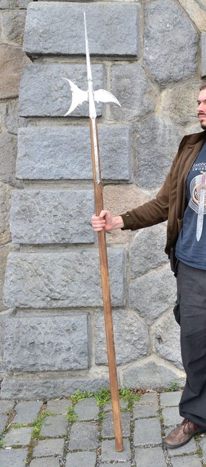 Halberd, replica of a two-handed pole weapon Wulflund