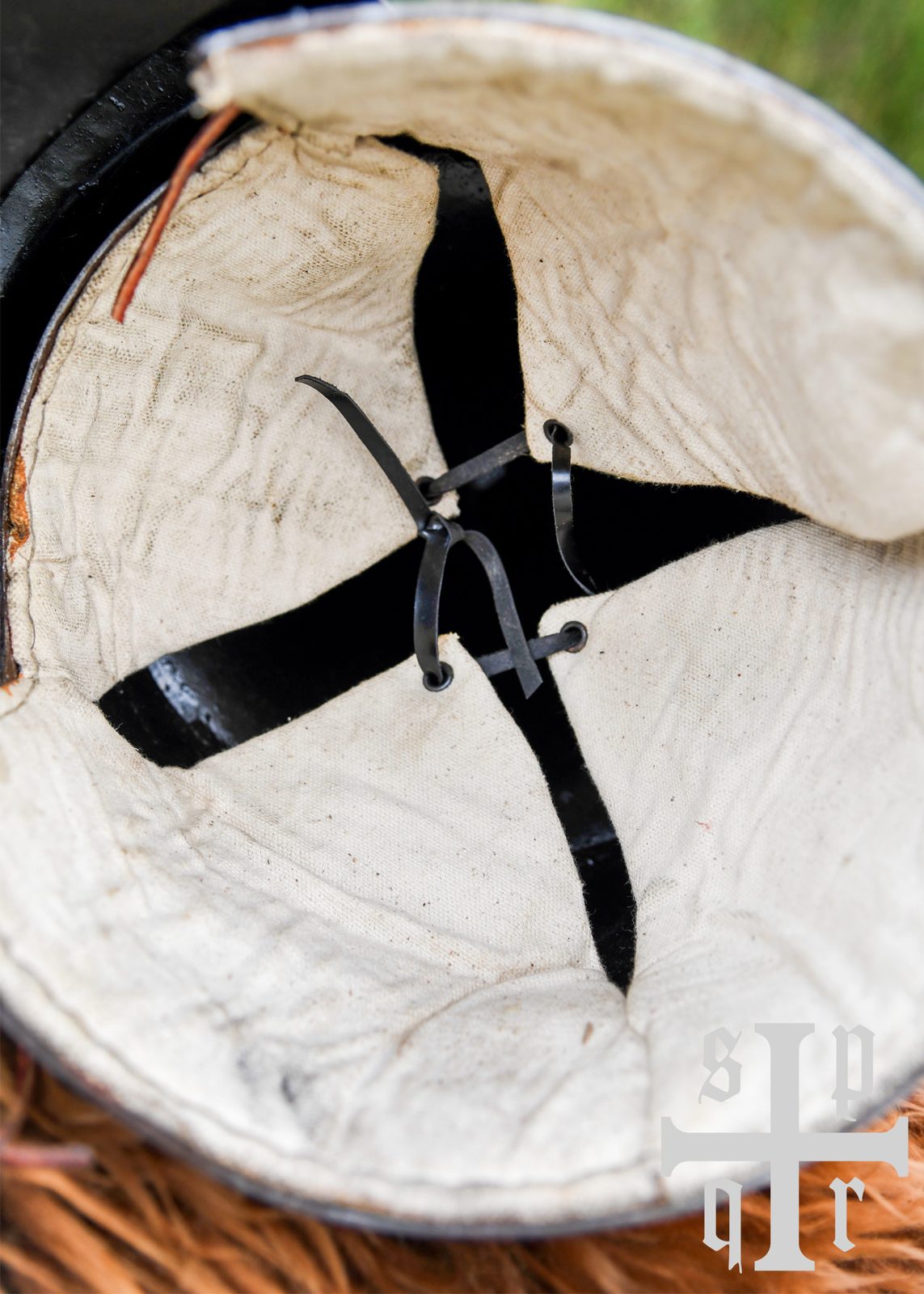 Klappvisor Bascinet with Pointed Bowl, Medieval Helmet Wulflund