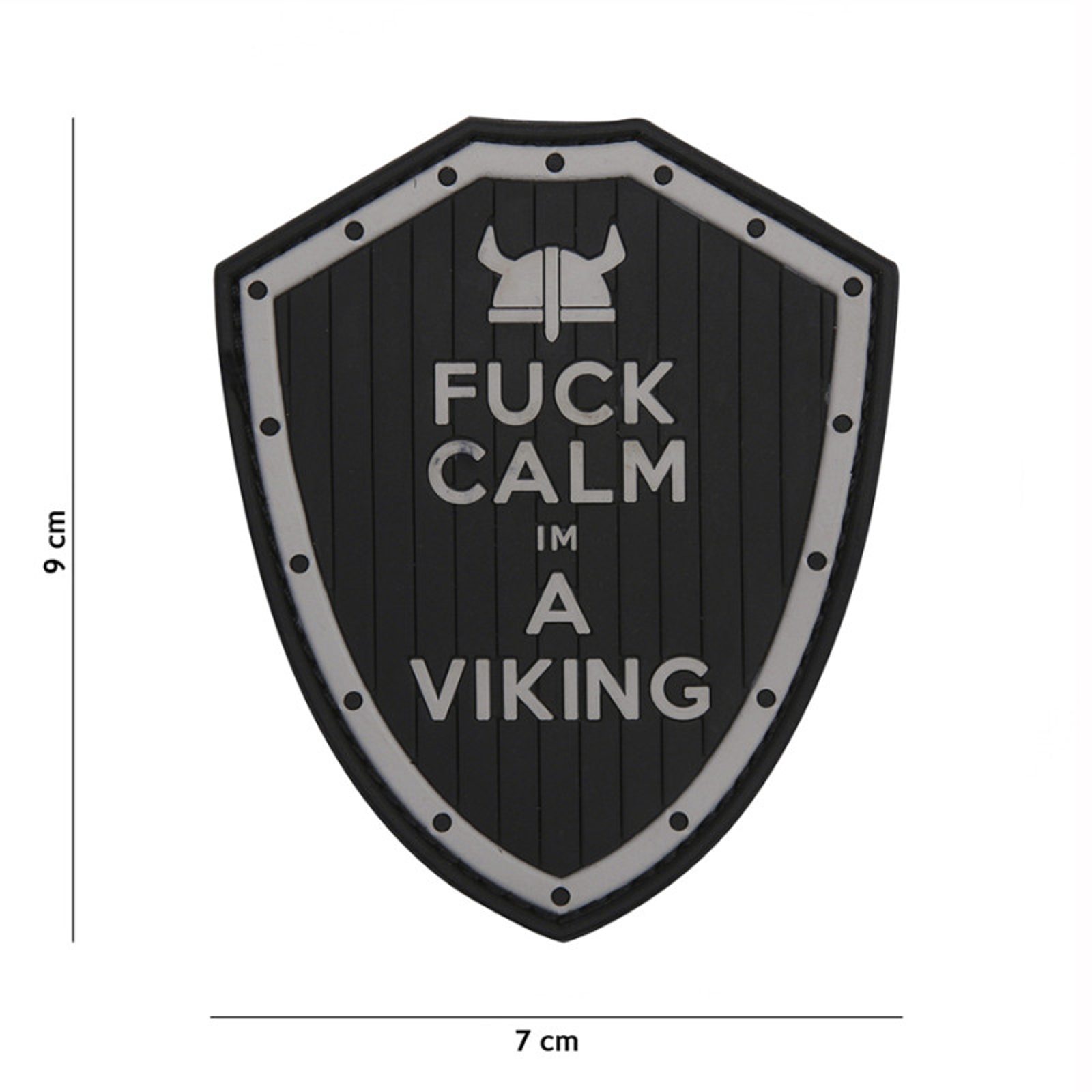 Écusson Fuck Calm Viking, PVC 3D noir Patches Accessoires, Vêtements ...