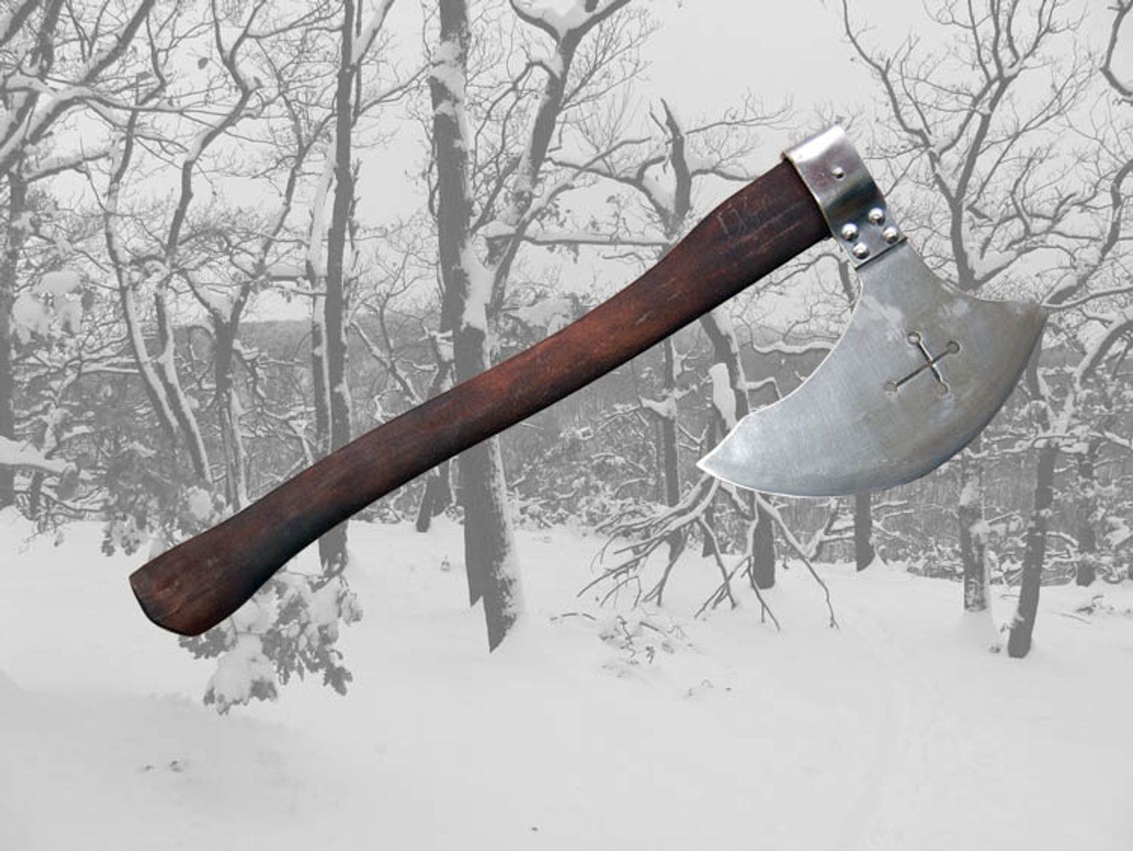 Gothic axes battle axes with cross Wulflund