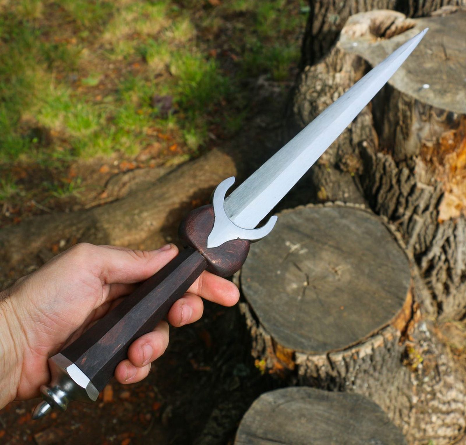 Bollock dagger, forged, 15th century Wulflund
