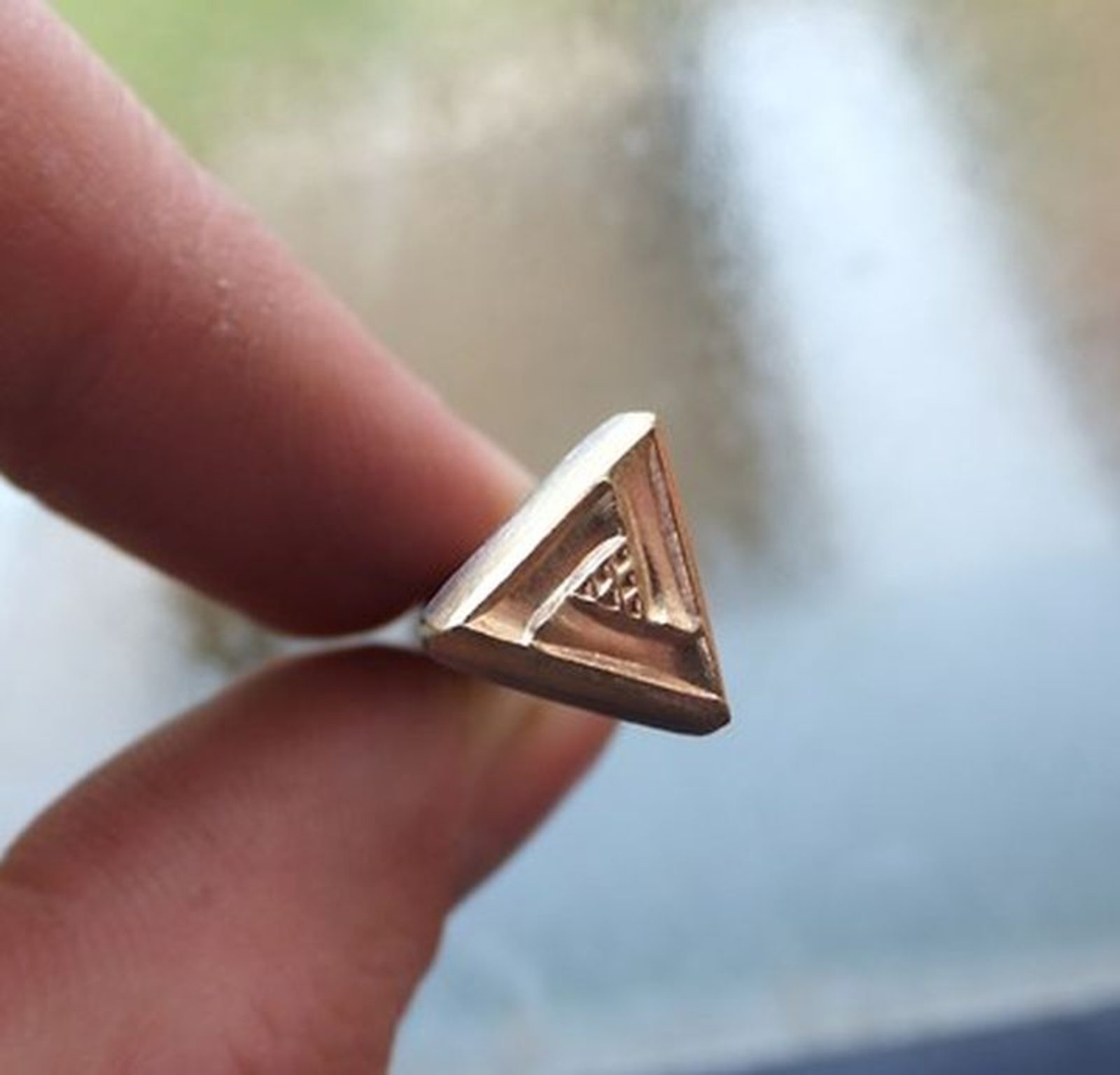 TRIANGLE, leather stamp Wulflund