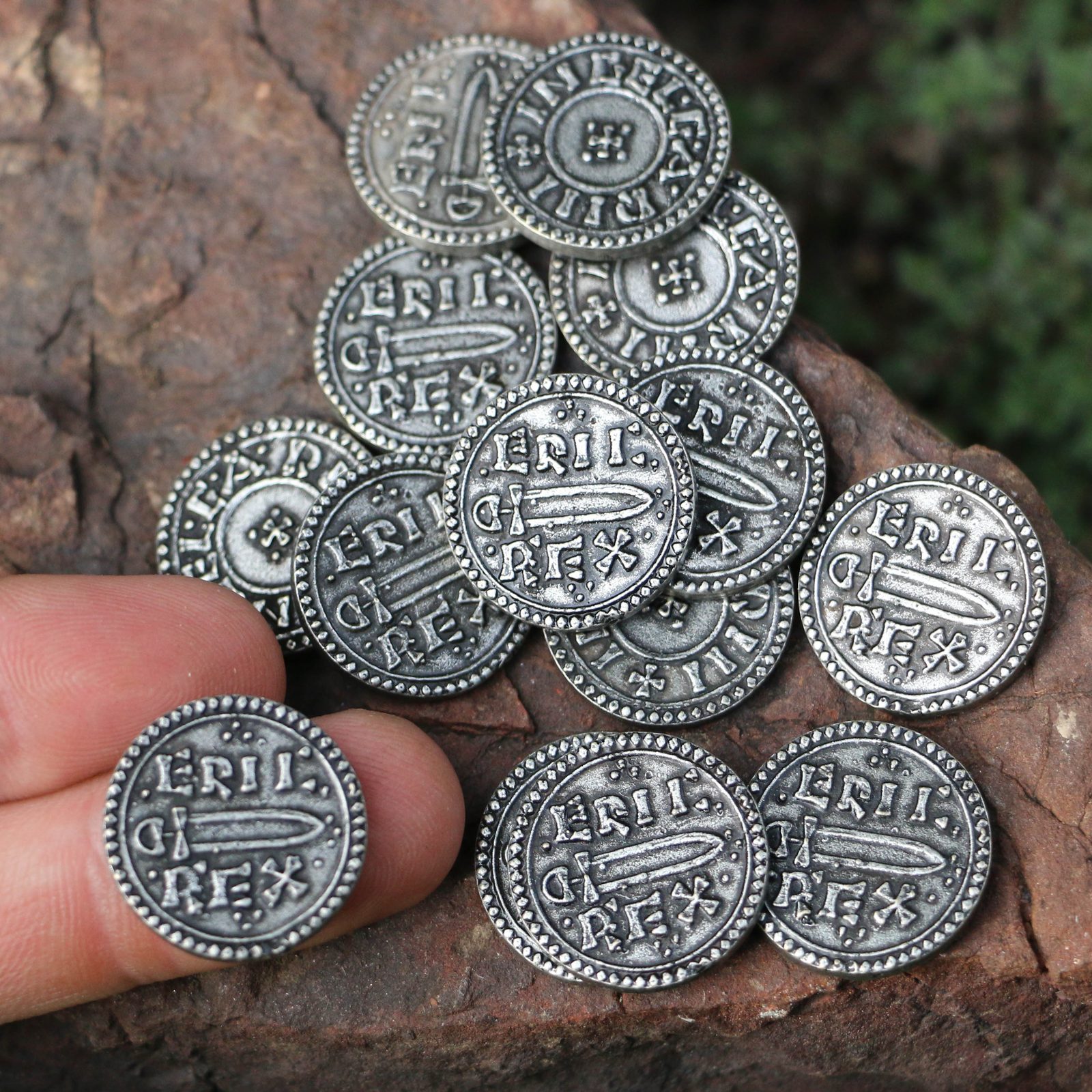 ERIC BLOODAXE, Northumbira, 952 replica of a Viking coin, zinc Wulflund