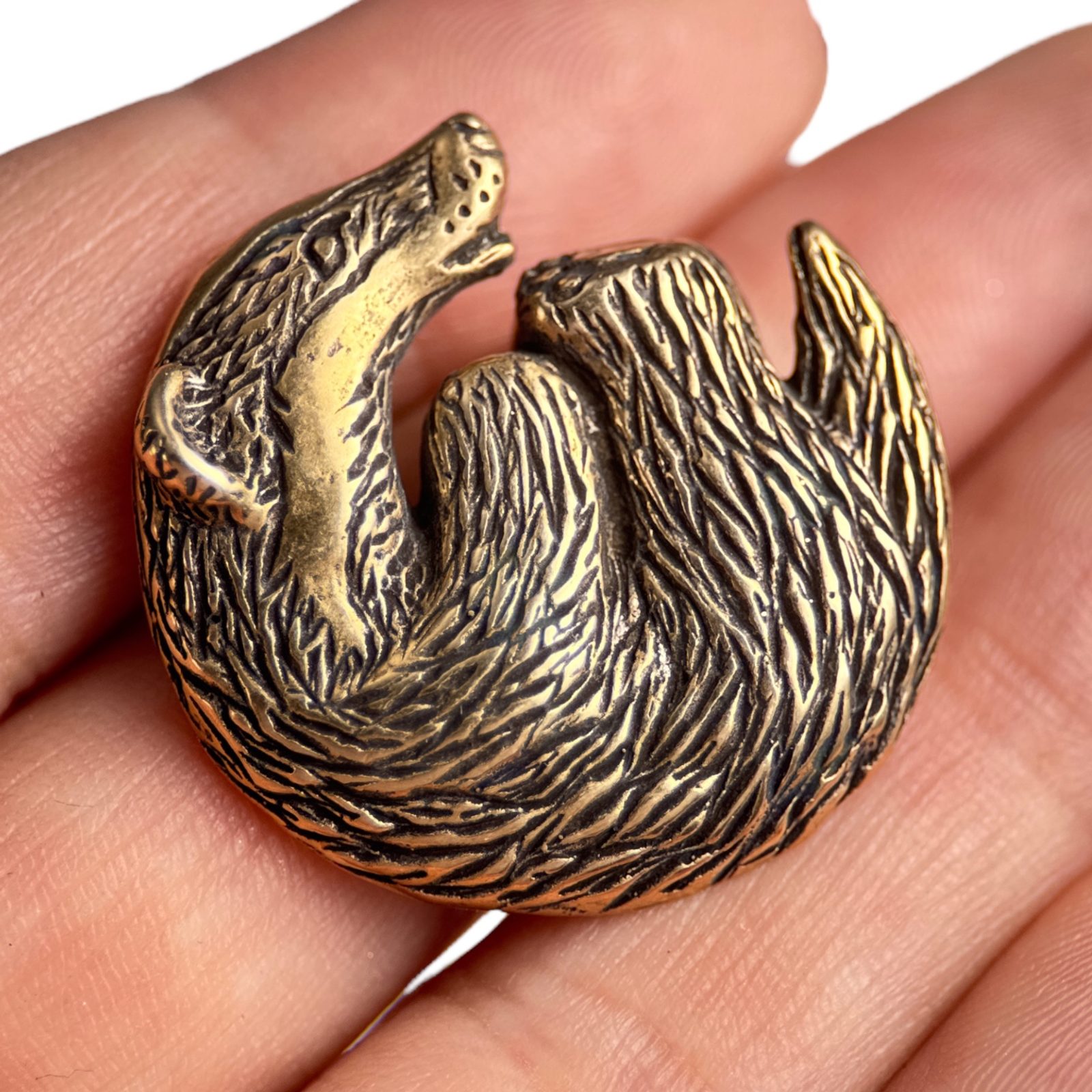BADGER, pendant, bronze Wulflund