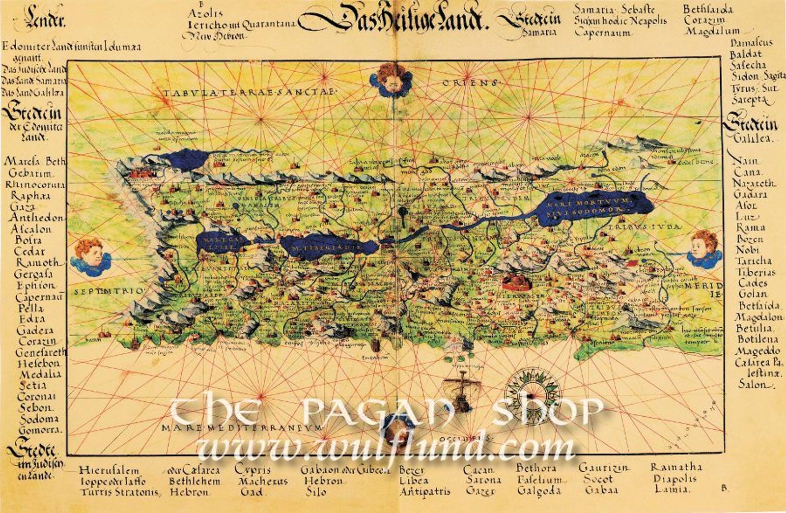 Near East, historical map, replica Wir lassen Geschichte lebendig werden!