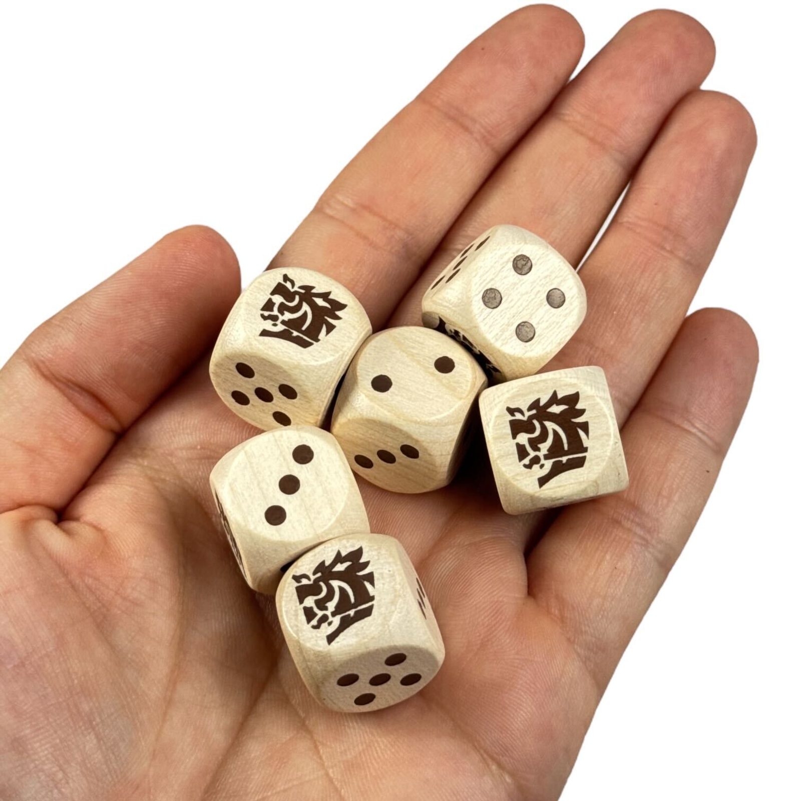 FARKLE, board game, oakwood dice with cup and dice tray,Kingdom Come ...