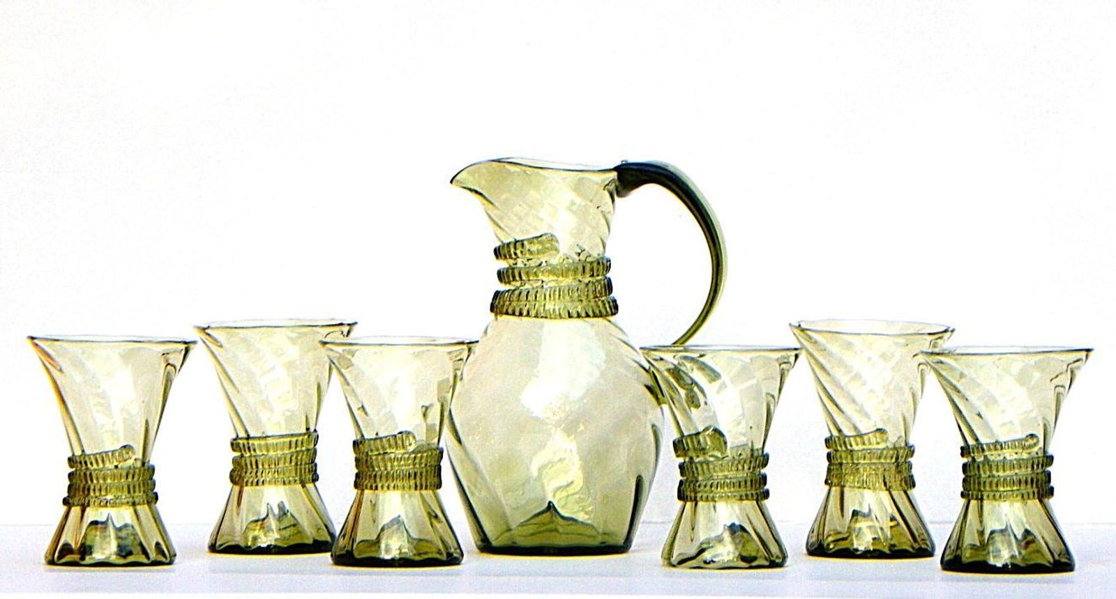 RENAISSANCE SET 6 + 1, forrest glass historical glass Feasting Wulflund