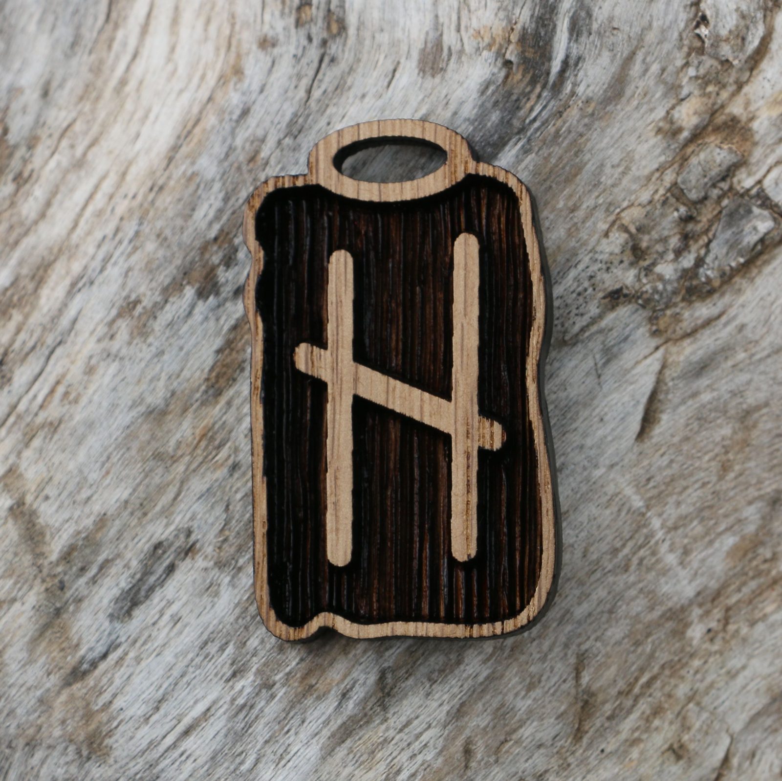 HAGALAZ - Rune - Futhark, Wood Wulflund
