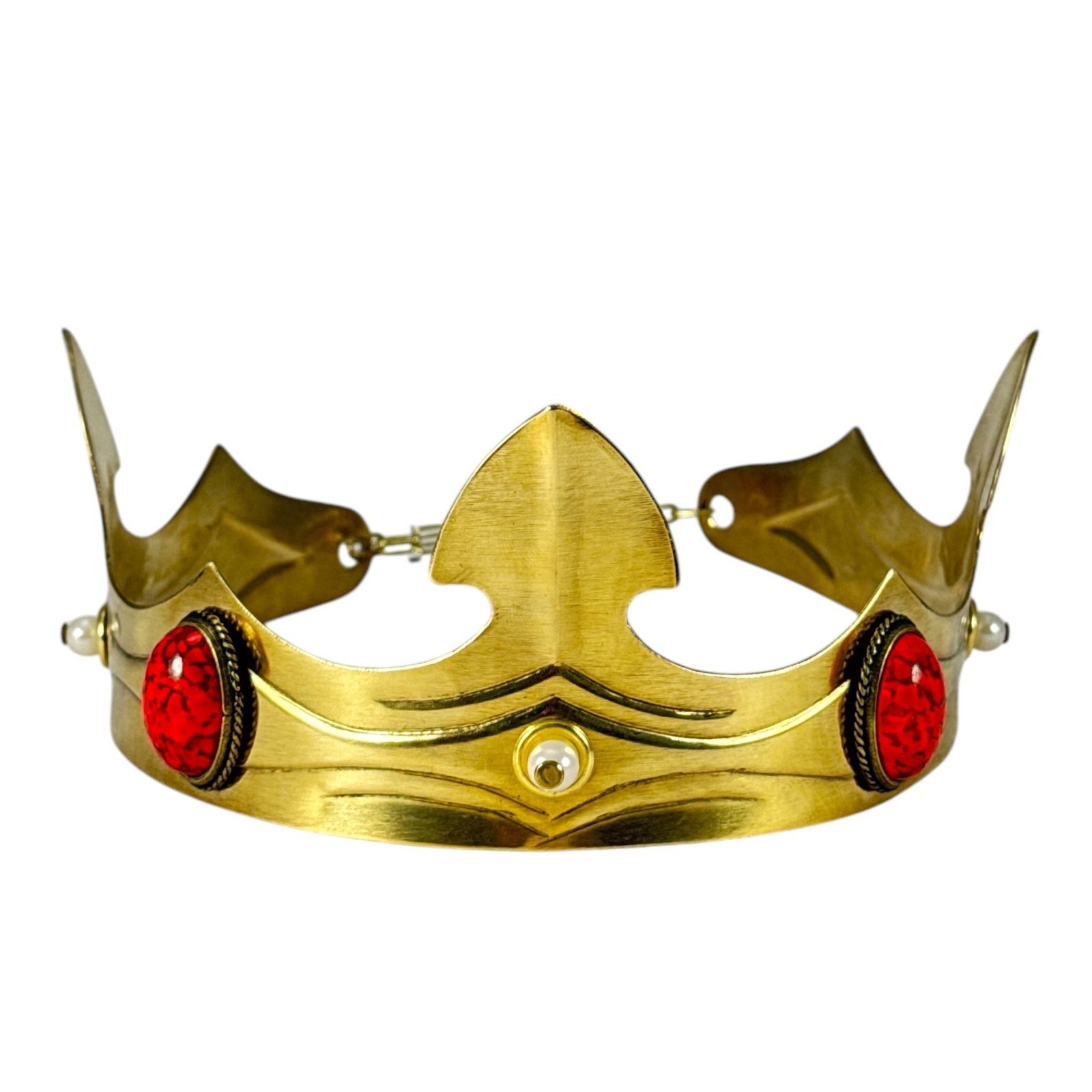 CAROLUS, noble couronne médiévale en laiton, rouge Biško couronnes et ...