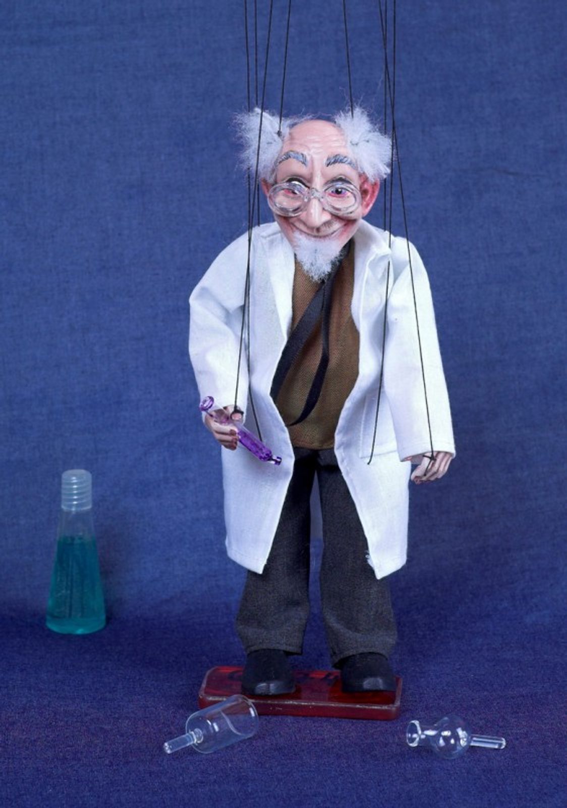 SCIENTIST, marionette, puppet Wulflund