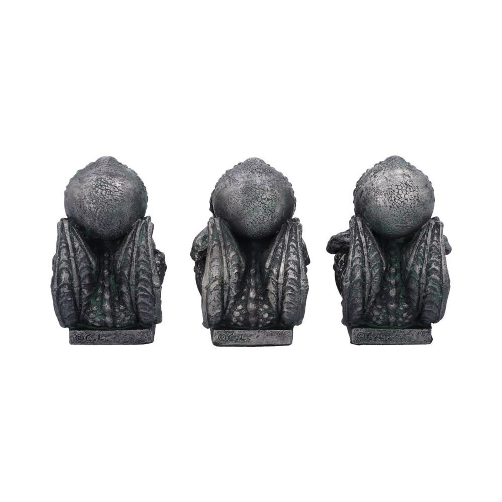 Three Cthulhu statues 7.6cm Wulflund