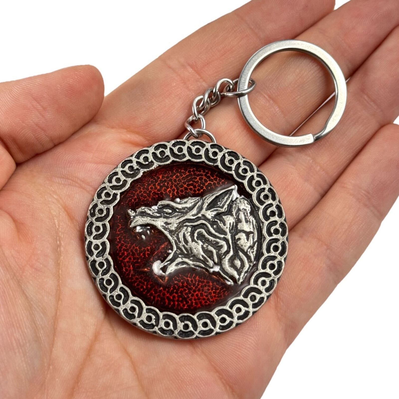 Slavic werewolf, clip, zinc, enamel Wulflund