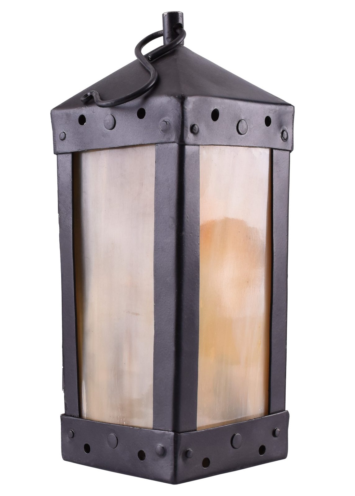 Medieval outdoor lantern with horn windows Wulflund