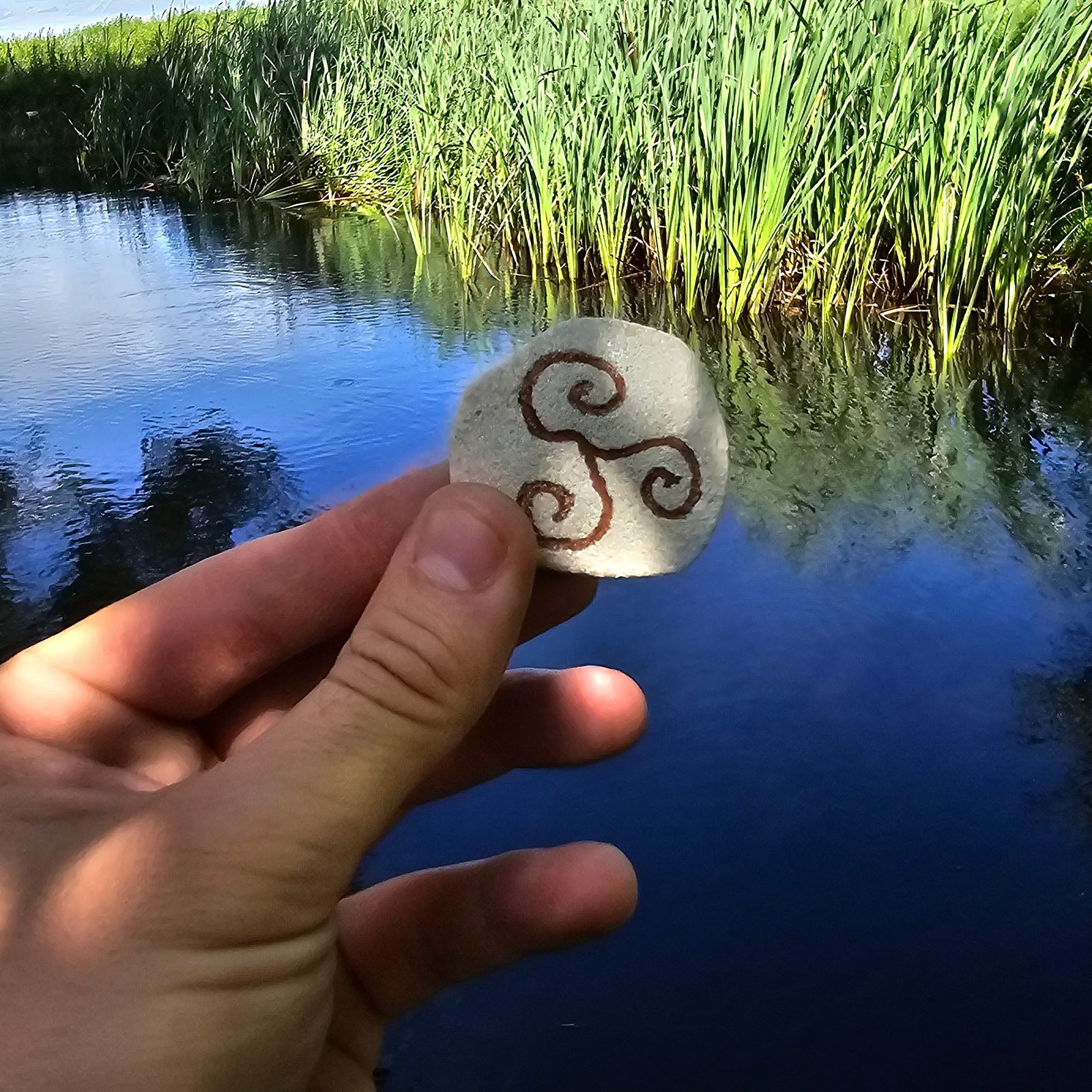 RUNES, engraved in sandstone Wulflund