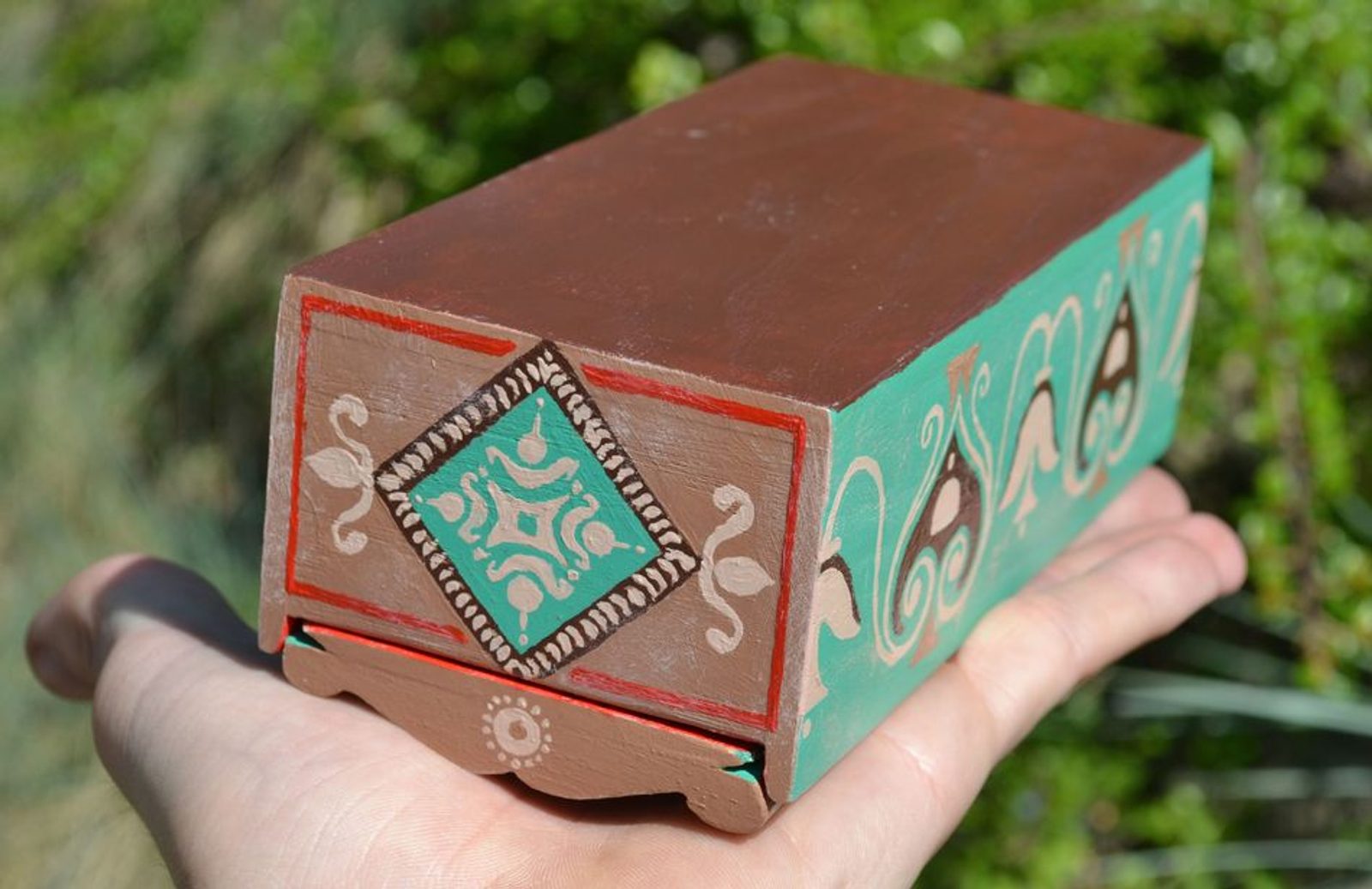 ROMANA PUELLA, Ancient Rome Wooden Box, replica Wulflund